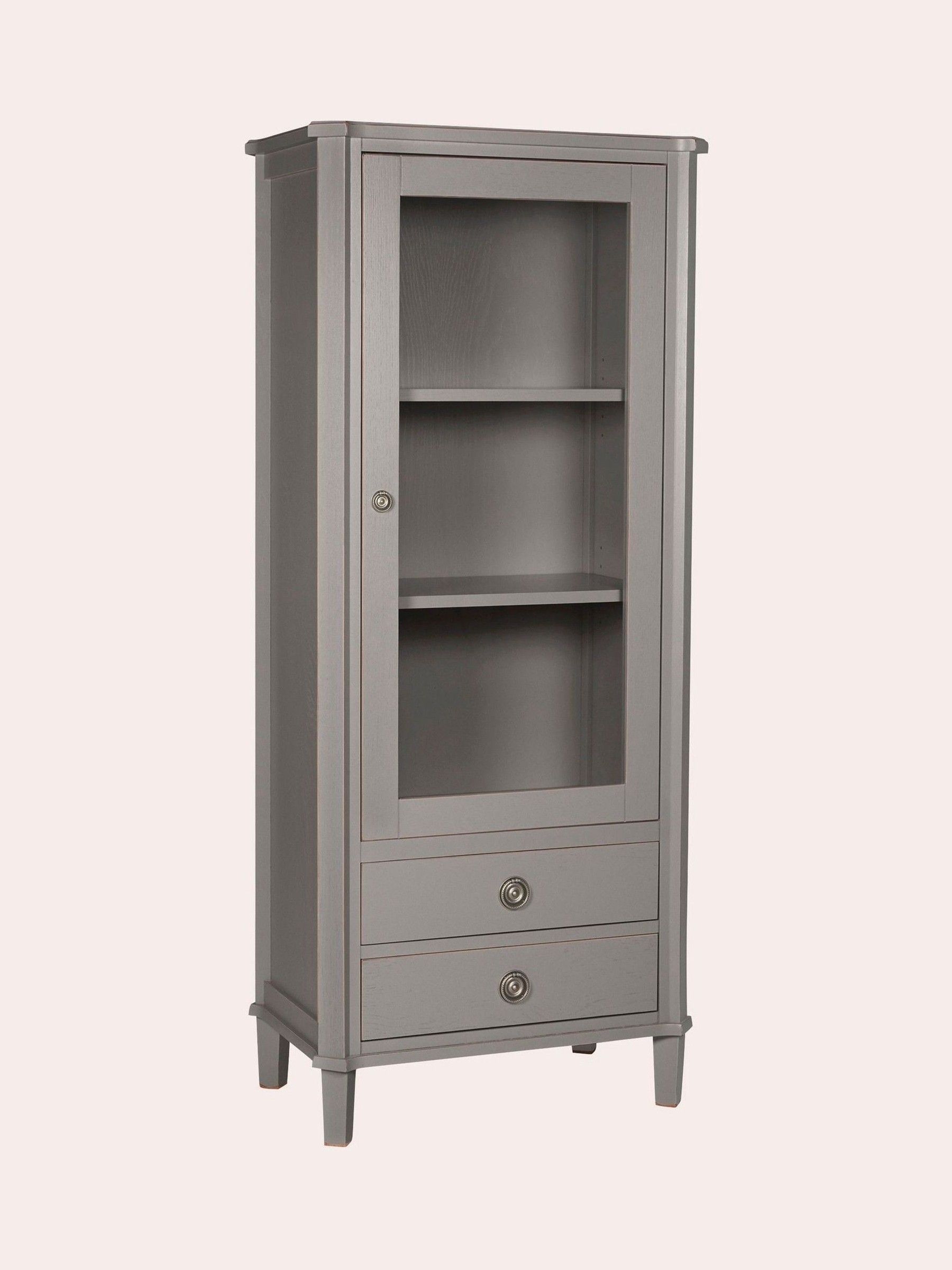 Buy Laura Ashley Pale Charcoal Henshaw 1 Door 2 Drawer Display Unit ...
