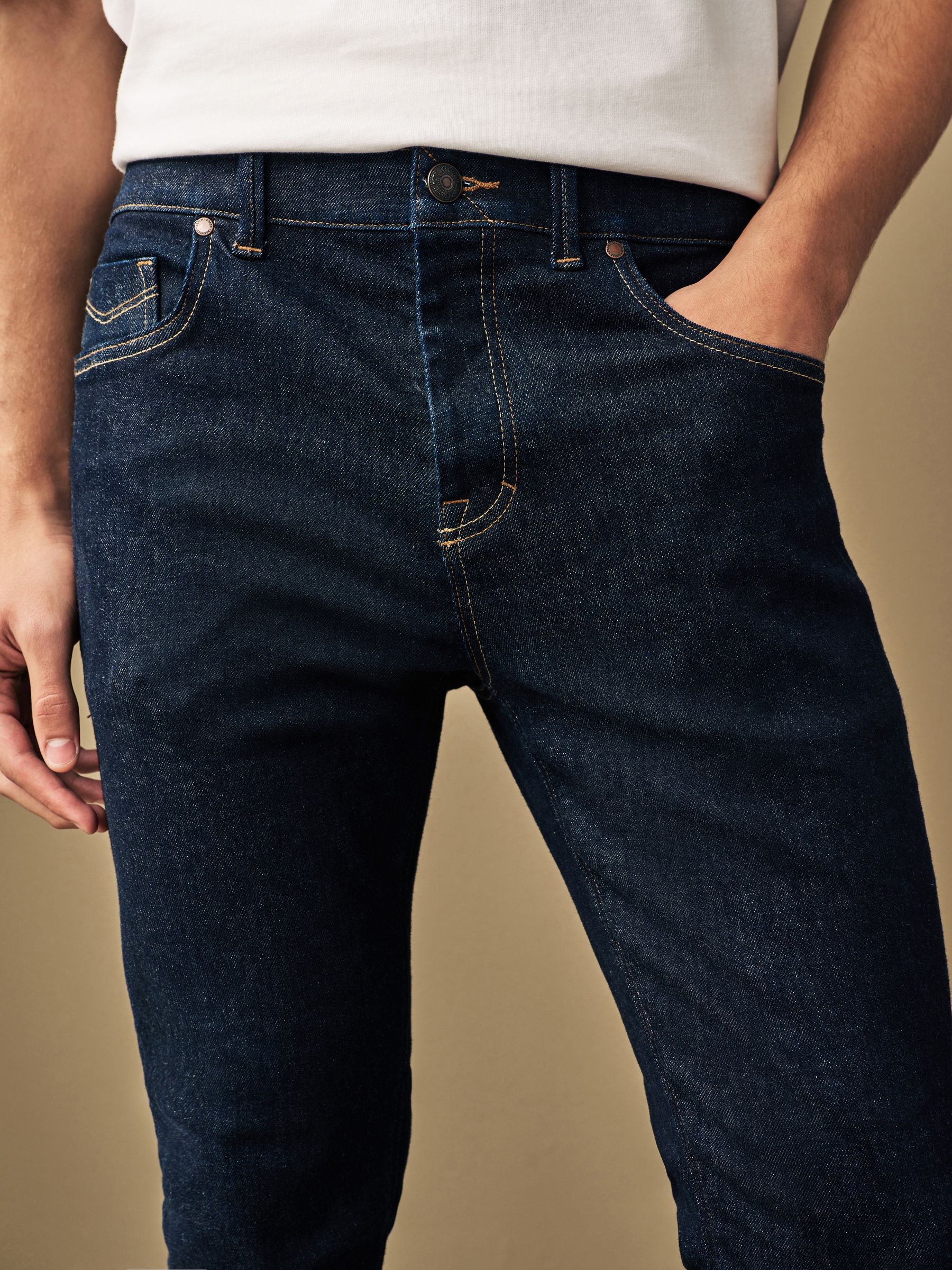Buy Dark Blue Premium Super Stretch Jeans from Next Ireland