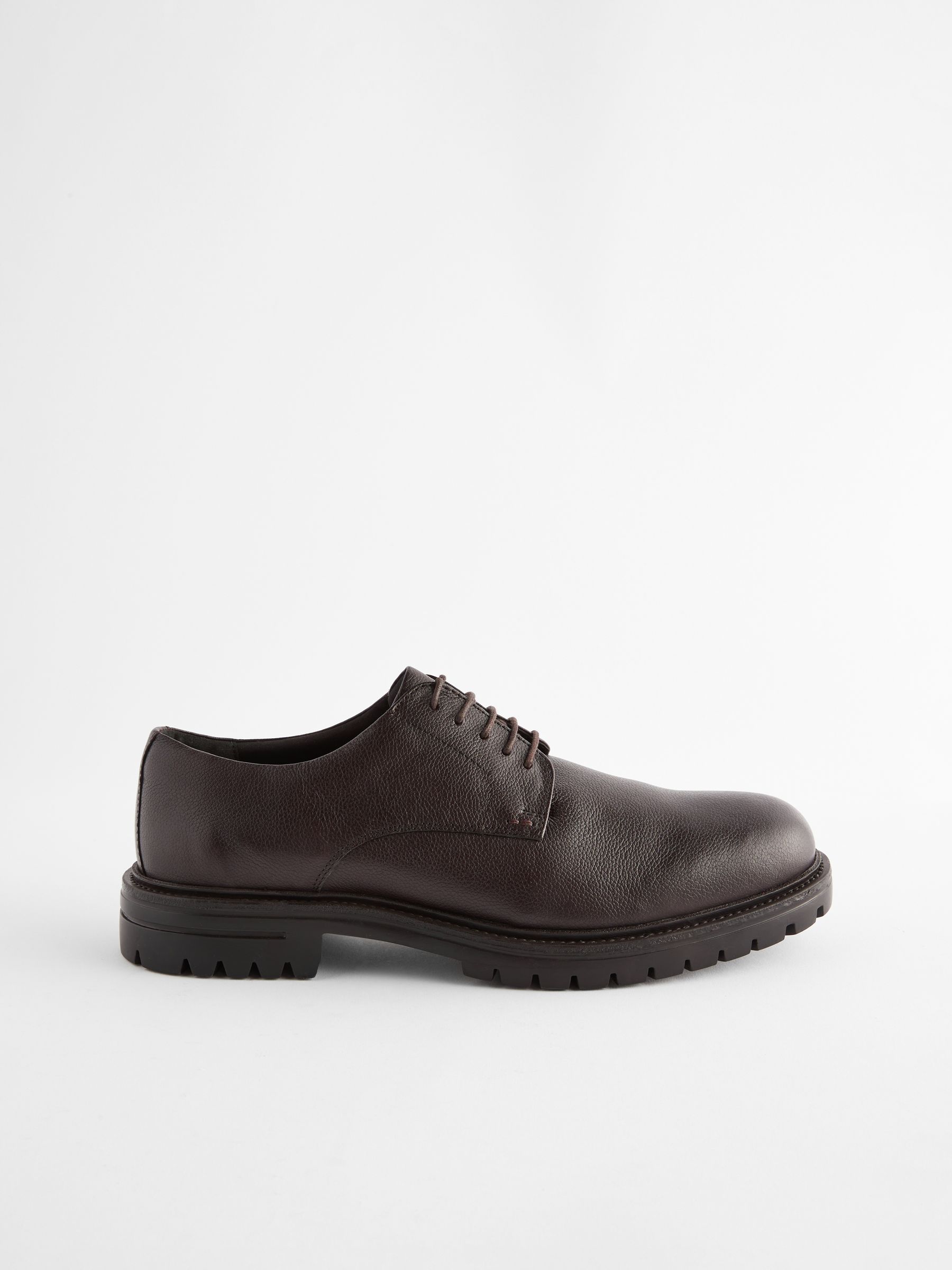 Buy Brown Leather Cleated Sole Derby Shoes from the Next UK online shop