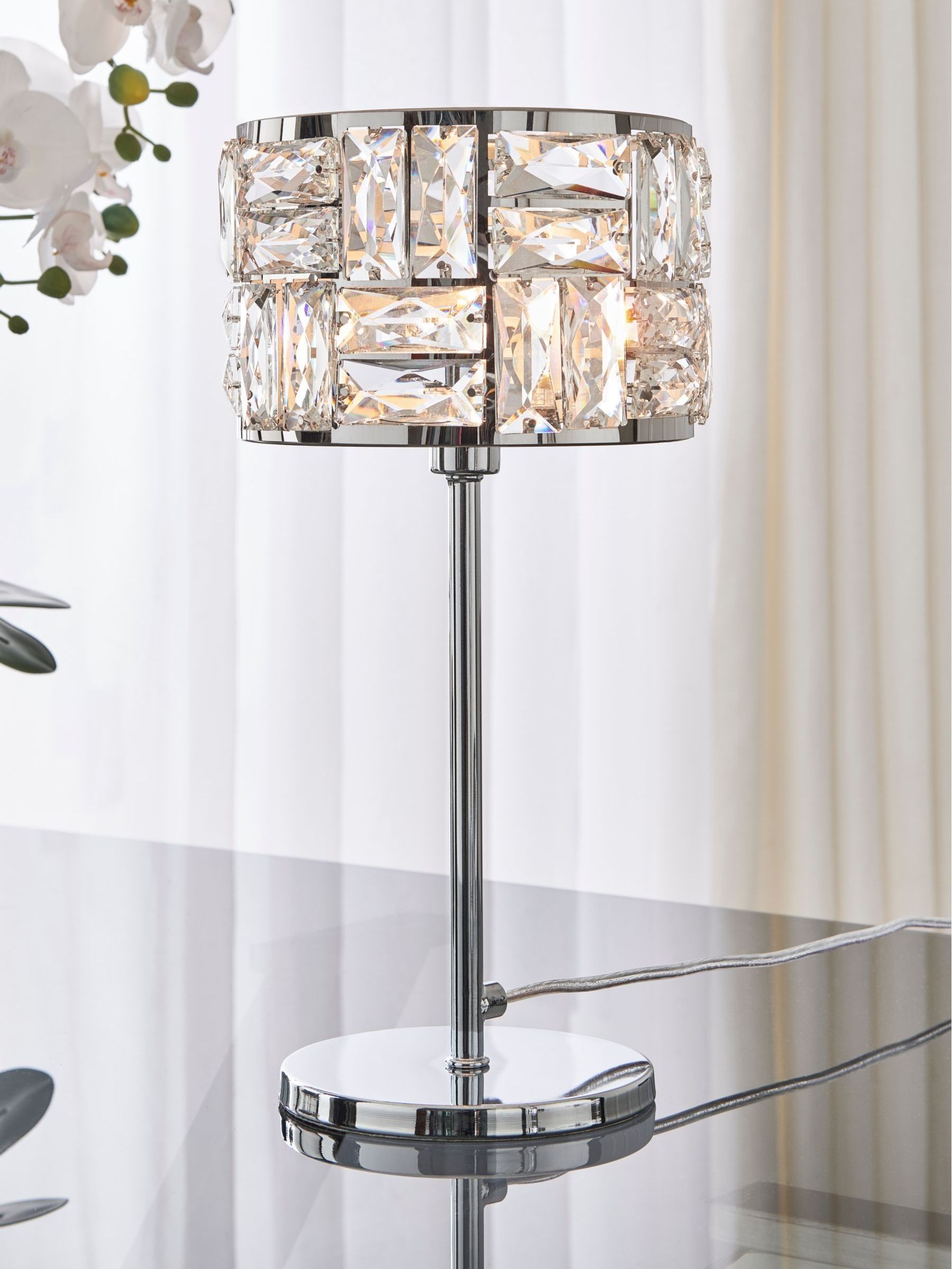 Buy Chrome Alexis Table Lamp from the Next UK online shop
