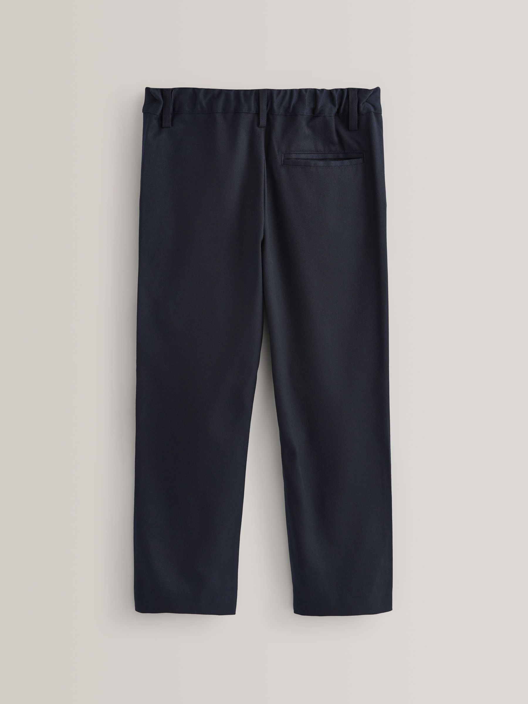 Buy Navy Plus Waist Straight Leg School Trousers (3-17yrs) from the ...