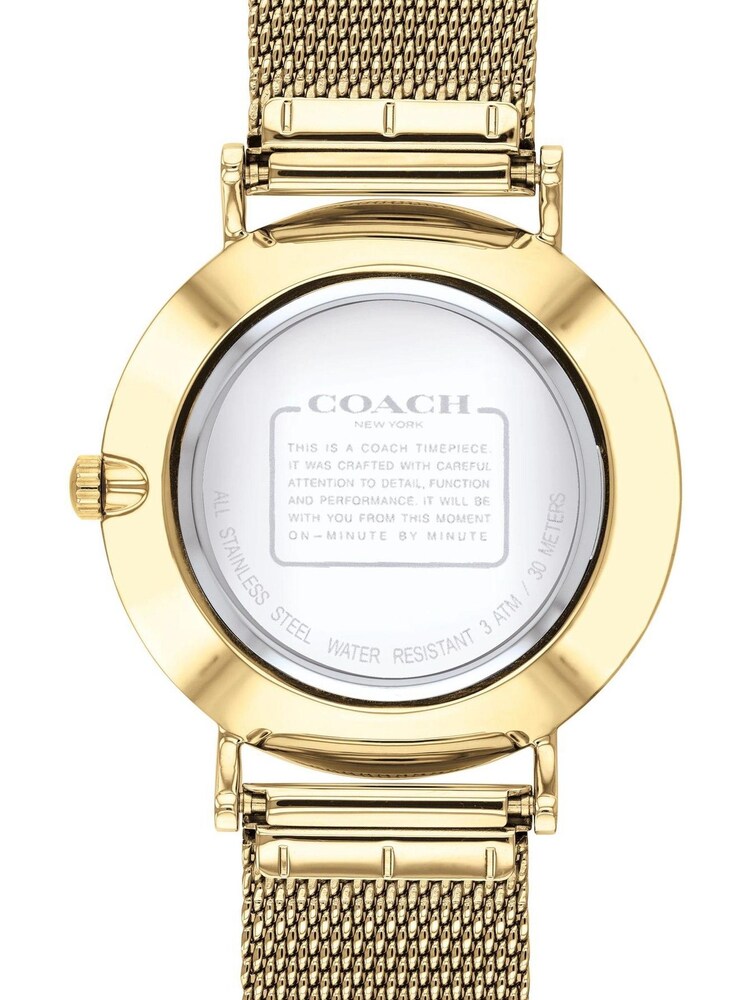 Buy Coach Gold Plated Mesh Perry Watch from the Next UK online shop