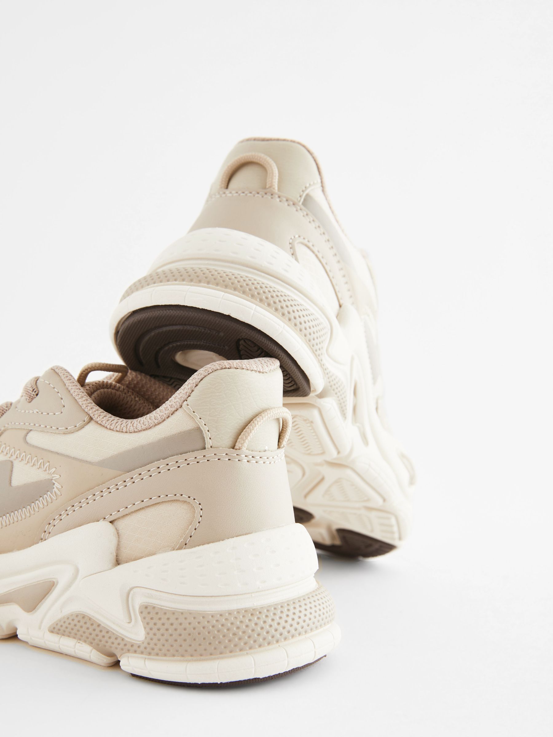 Buy Neutral Elastic Lace Trainers from the Next UK online shop