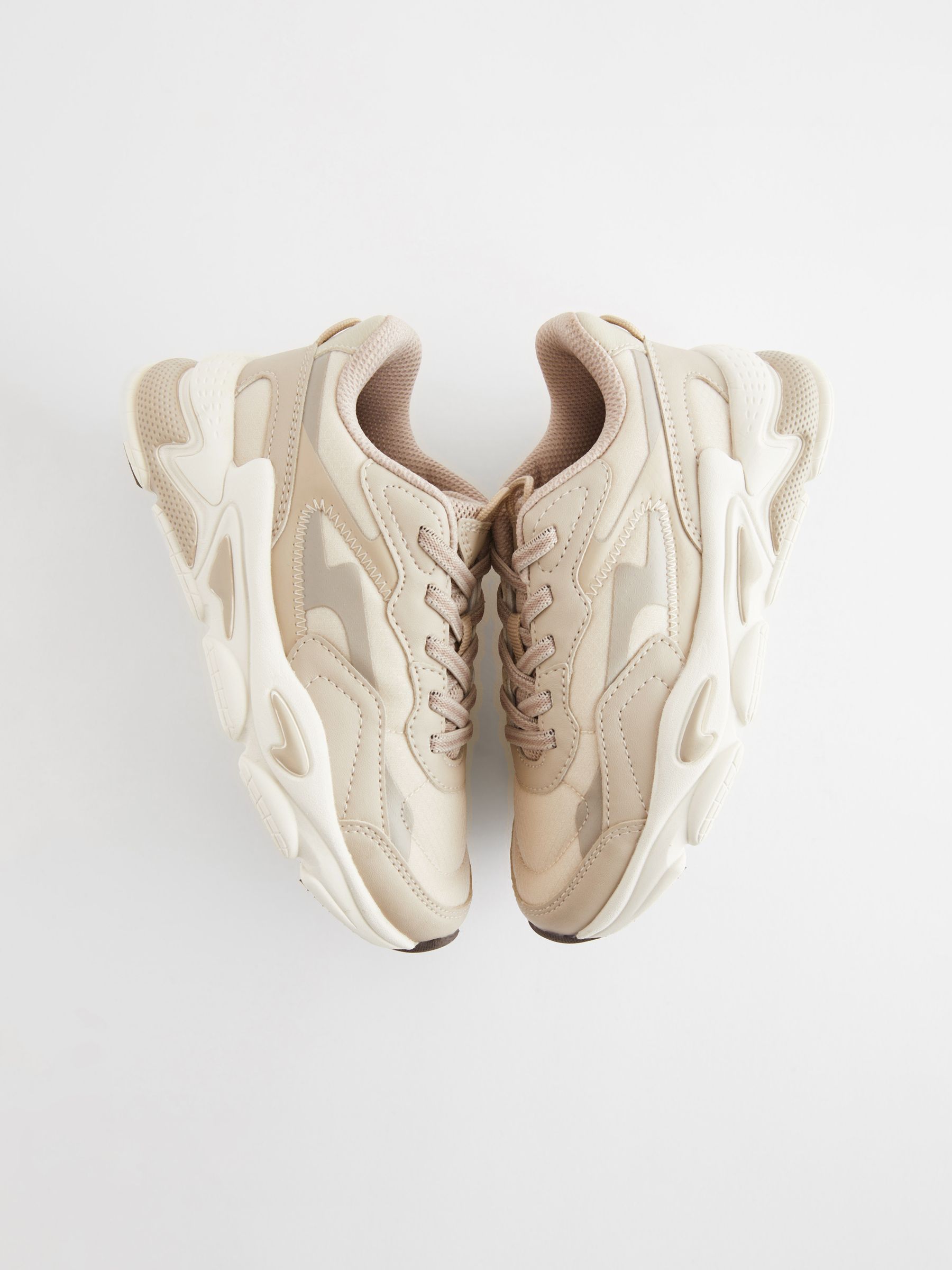 Buy Neutral Elastic Lace Trainers from the Next UK online shop