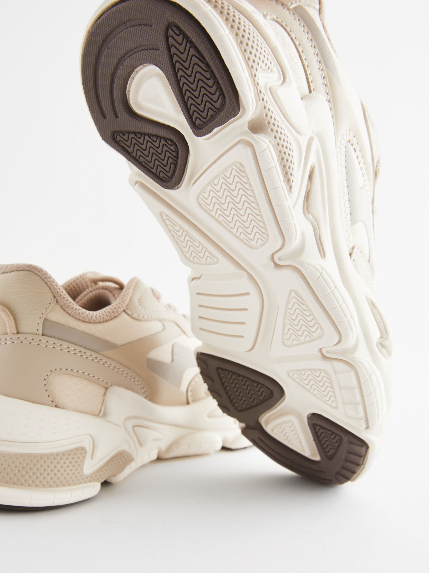 Buy Neutral Elastic Lace Trainers from the Next UK online shop