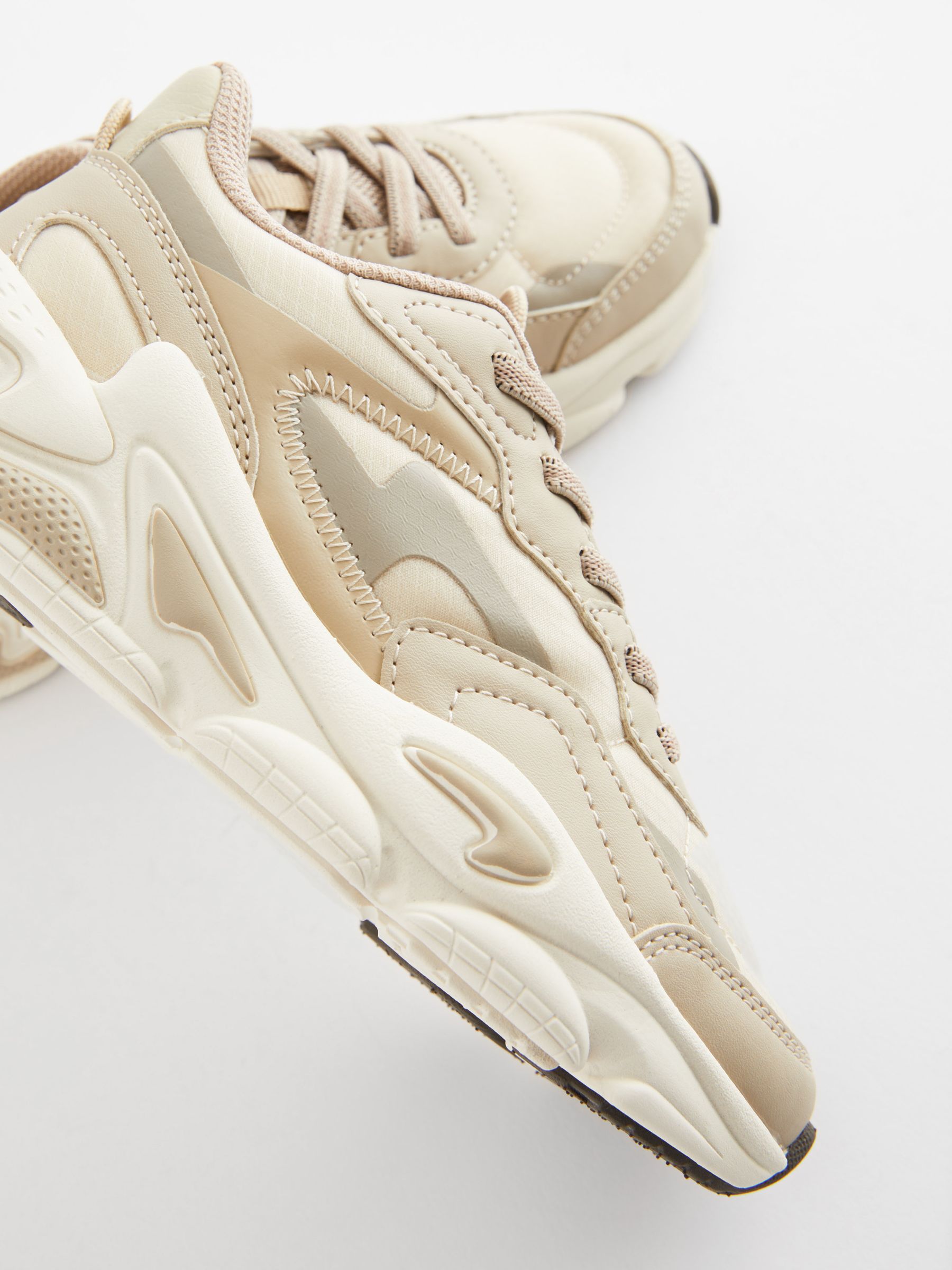 Buy Neutral Elastic Lace Trainers from the Next UK online shop