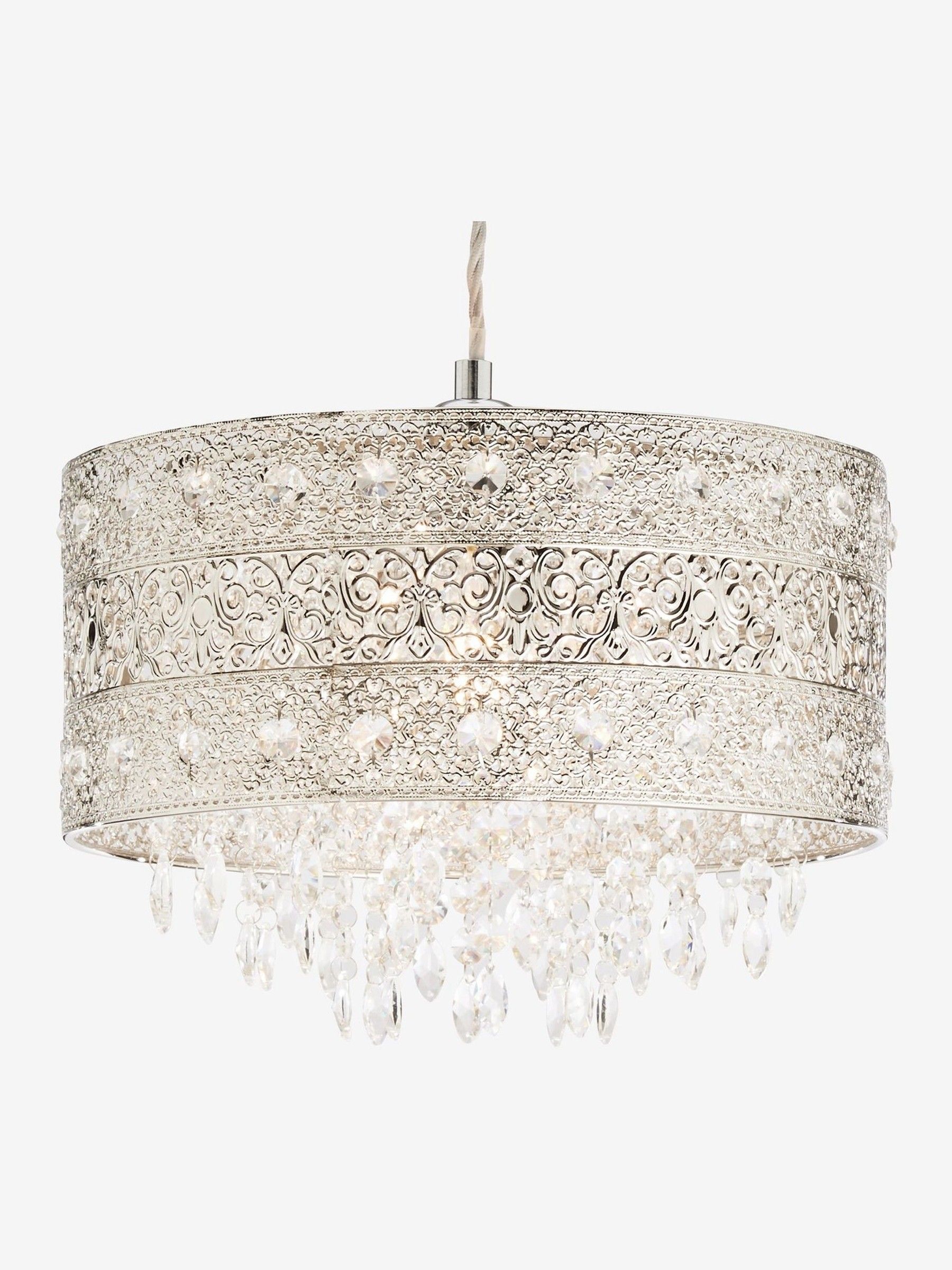 Buy Chrome Maya Easy Fit Pendant Lamp Shade from the Next UK online shop
