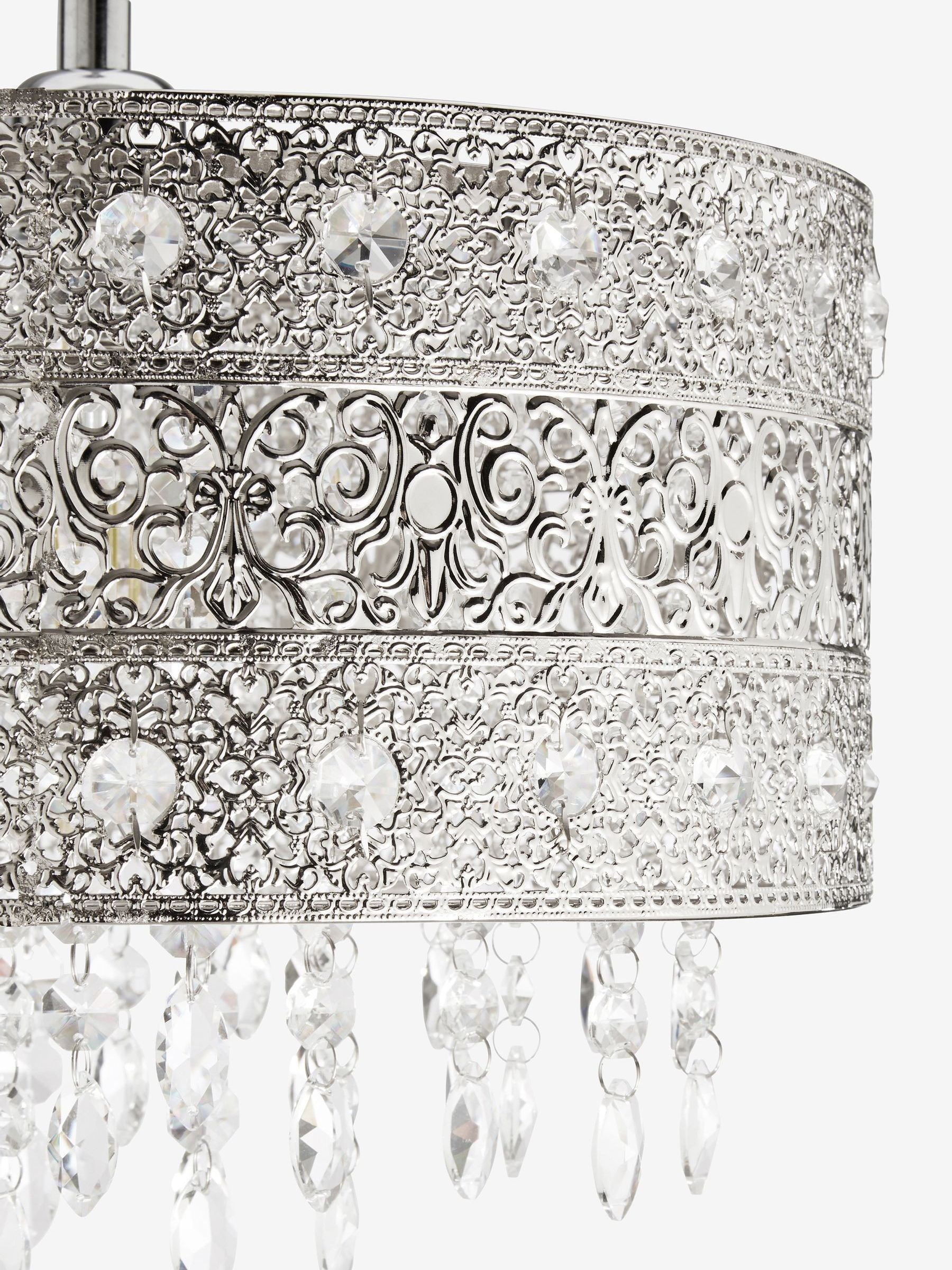 Buy Chrome Maya Easy Fit Pendant Lamp Shade from the Next UK online shop