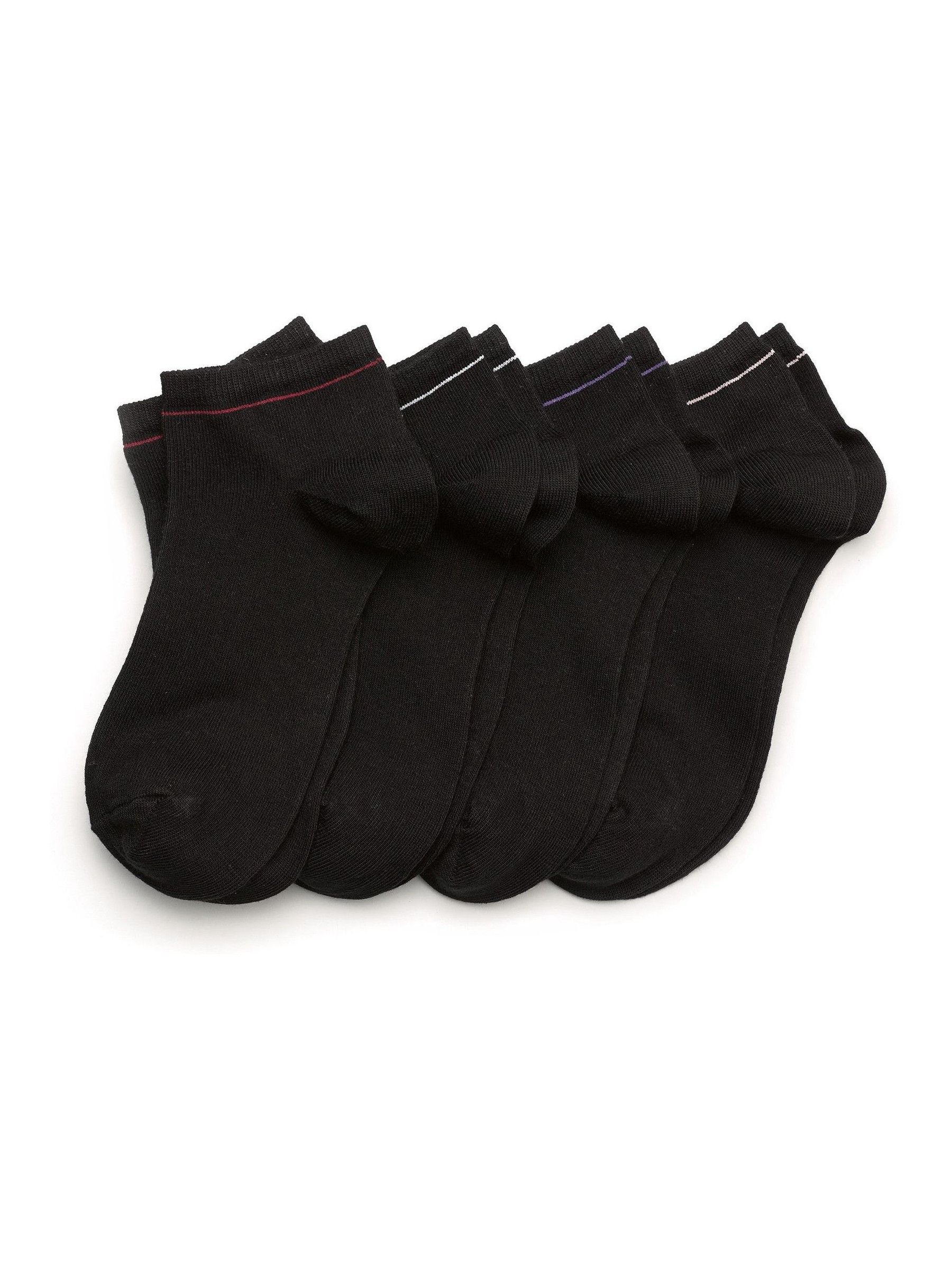 Buy Black Modal Trainer Socks 4 Pack from the Next UK online shop