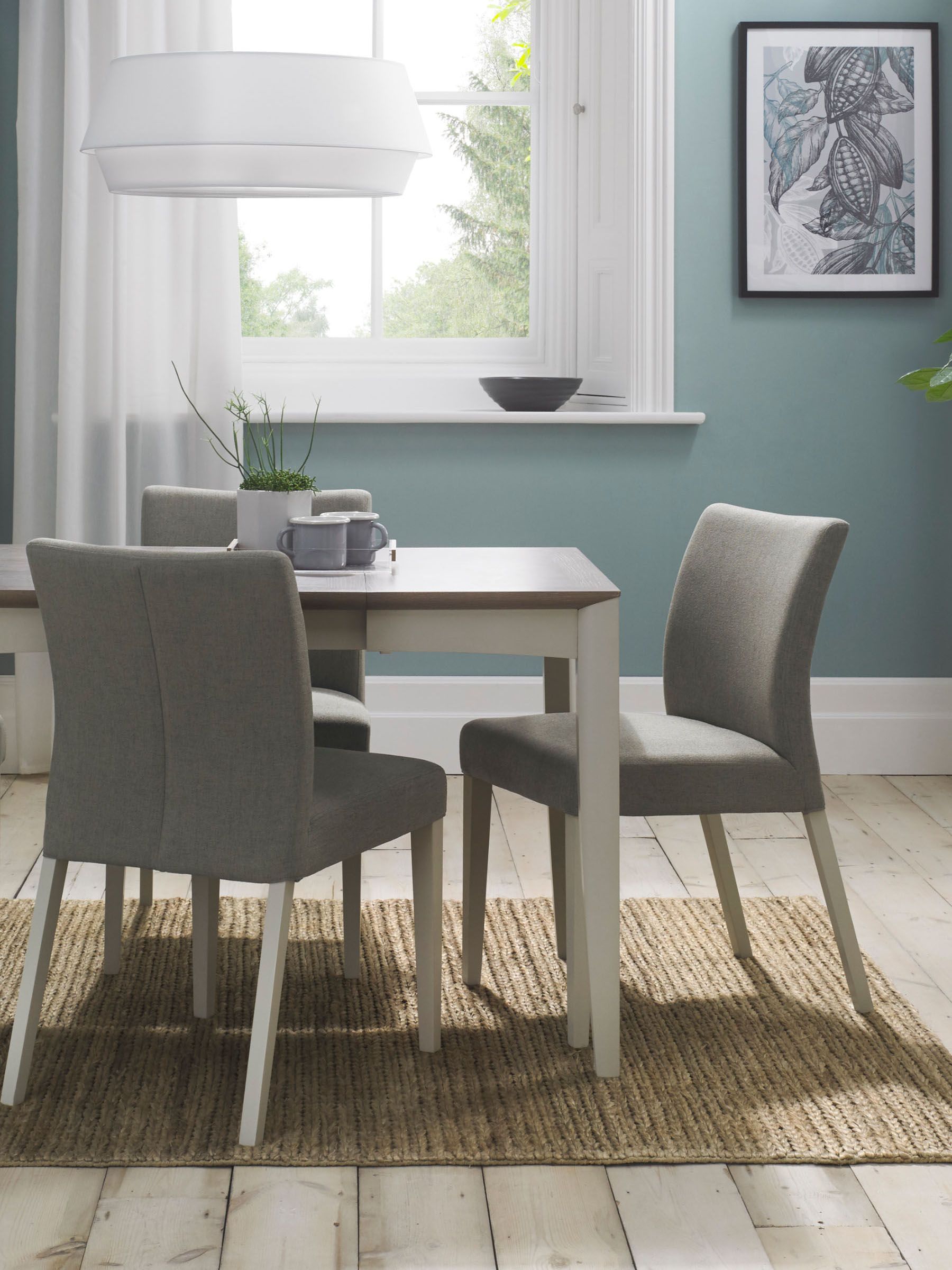 Buy Bentley Designs Grey Bergen Washed Oak Extending Dining Table from ...