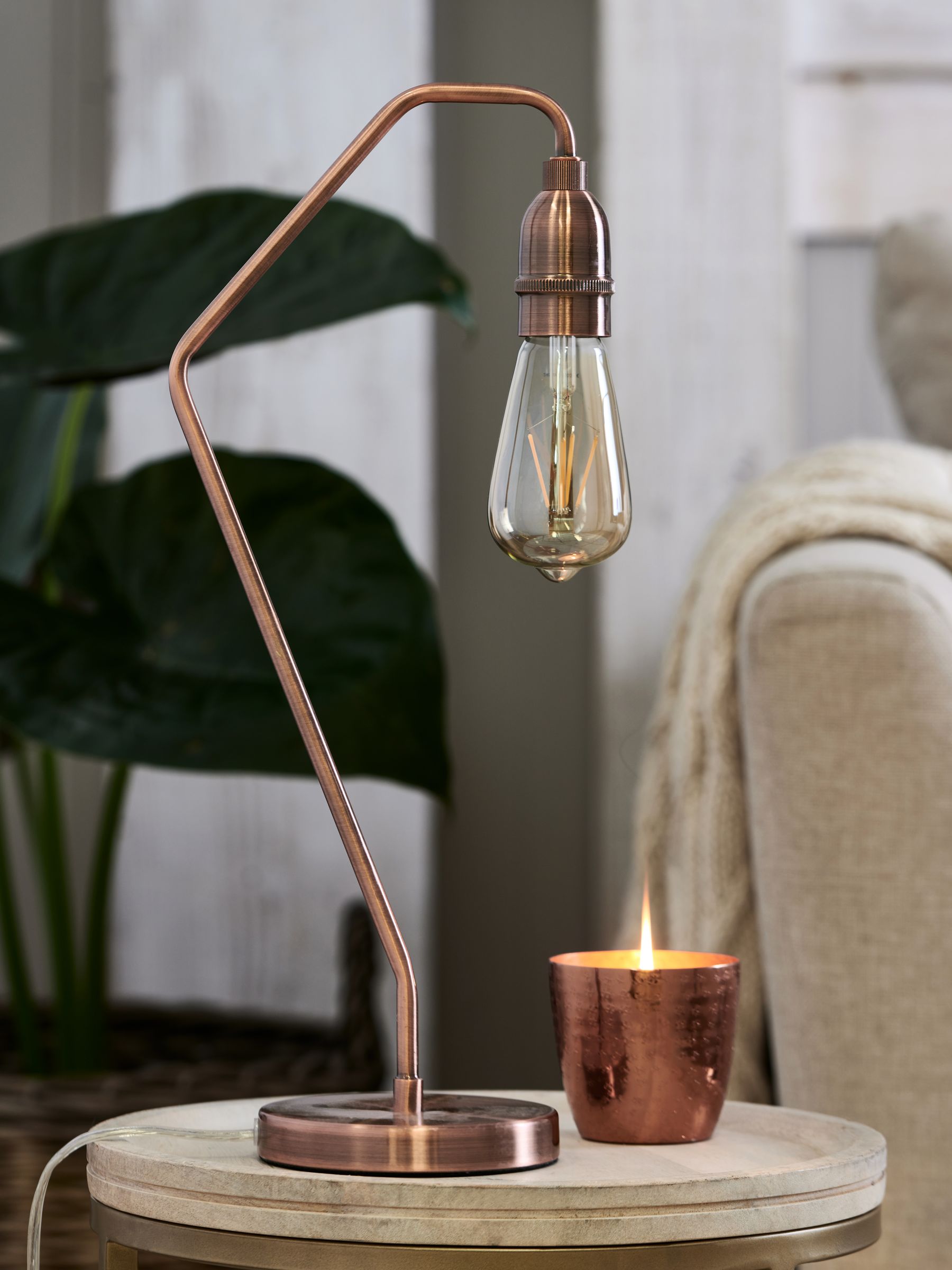 Buy Copper Brooklyn Table Lamp from the Next UK online shop