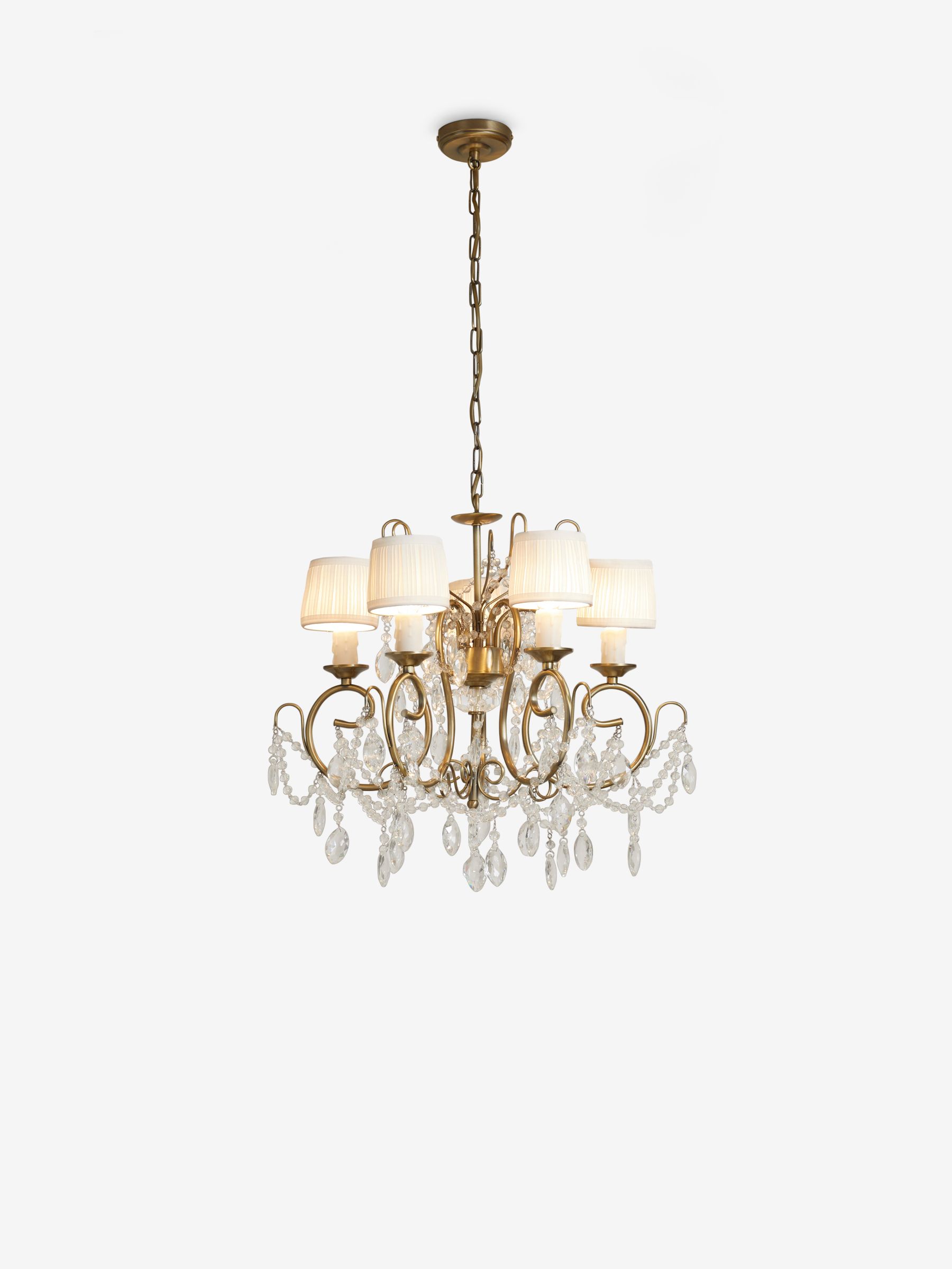 Buy Shabby Chic by Rachel Ashwell® Brass Phoebe 5 Light Chandelier from ...