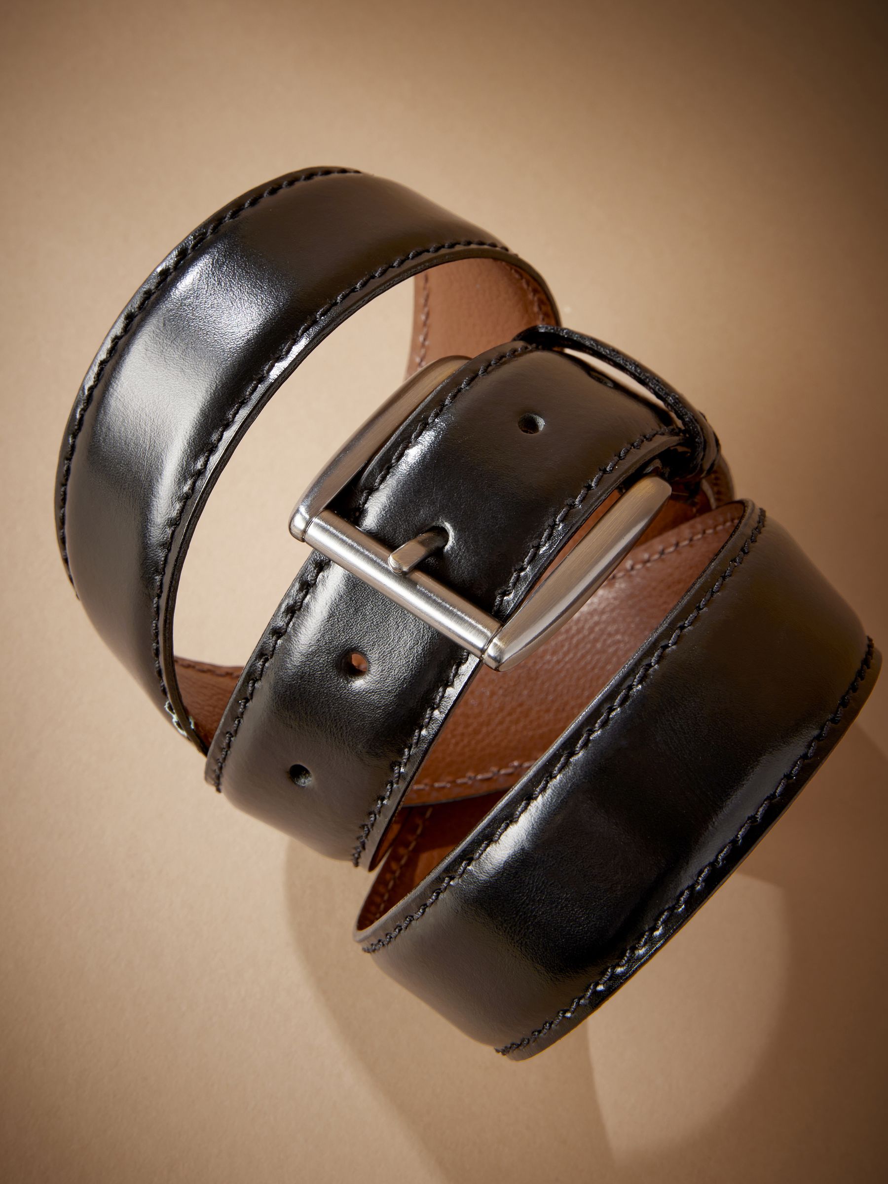 Buy Black Signature Formal Belt Made In Italy from Next Saudi Arabia