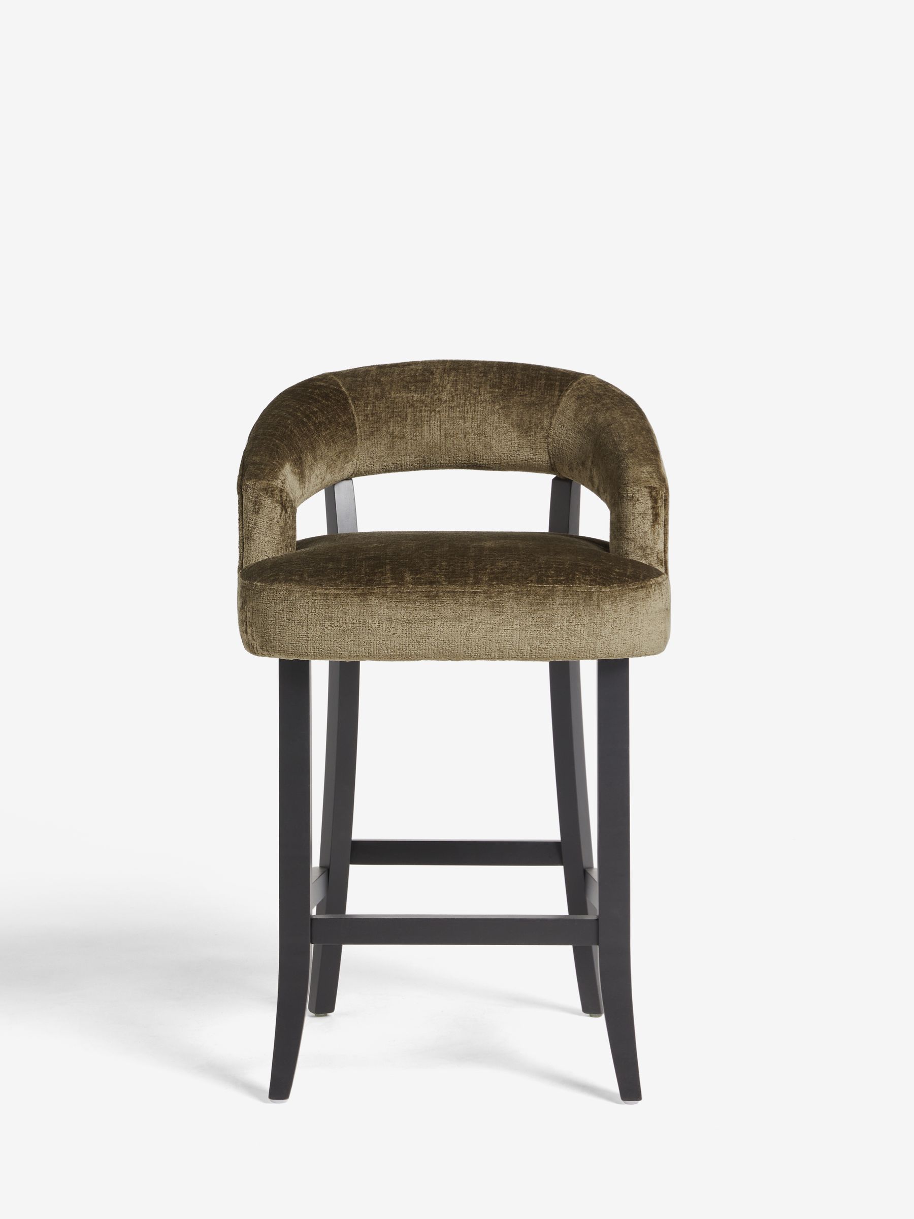 Buy Plush Chenille Moss Green Remi Bar Stool from the Next UK online shop