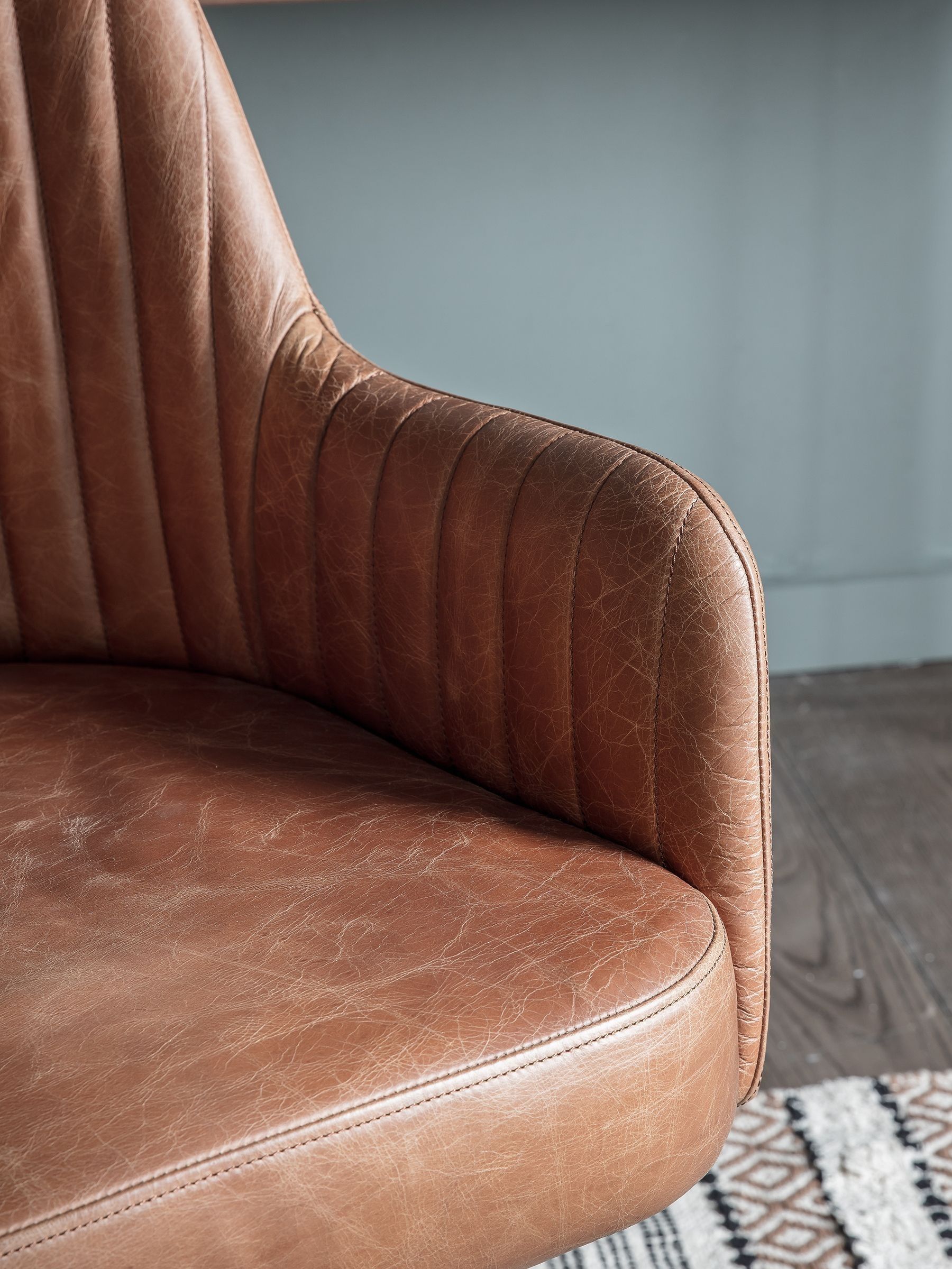 Buy Gallery Home Brown Curie Swivel Chair from the Next UK online shop