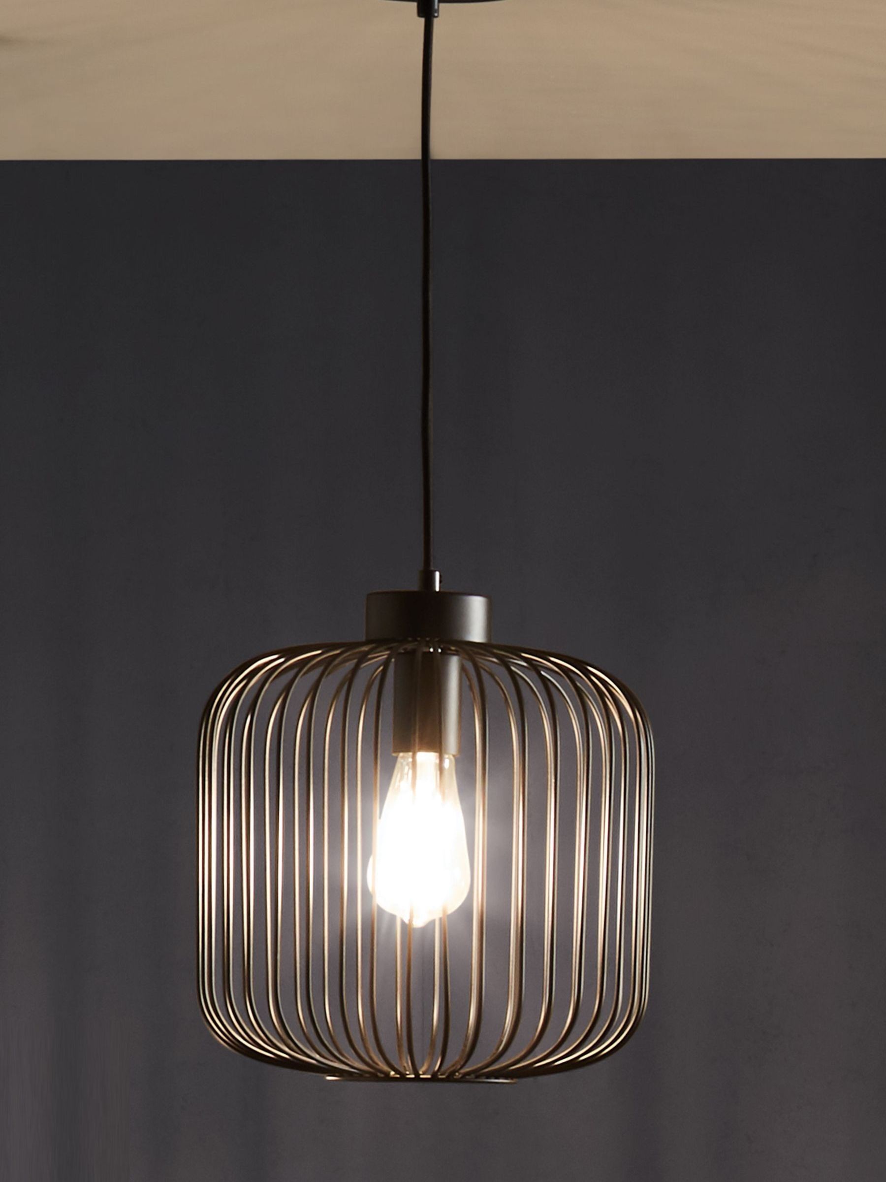 Buy Pacific Black Dania Metal Wire Pendant from the Next UK online shop