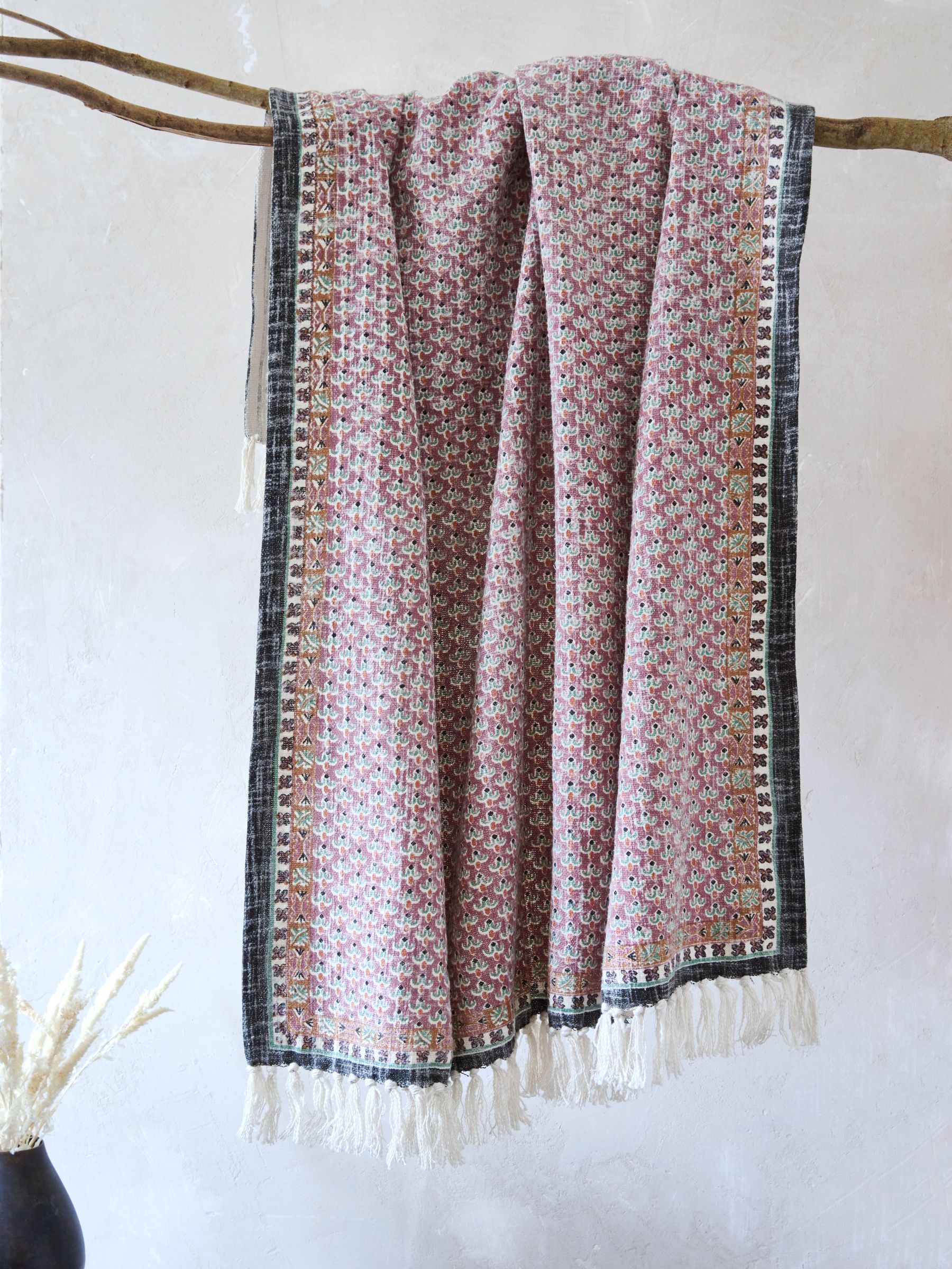 Buy French Connection Pink Poppyfield Printed Throw from the Next UK ...