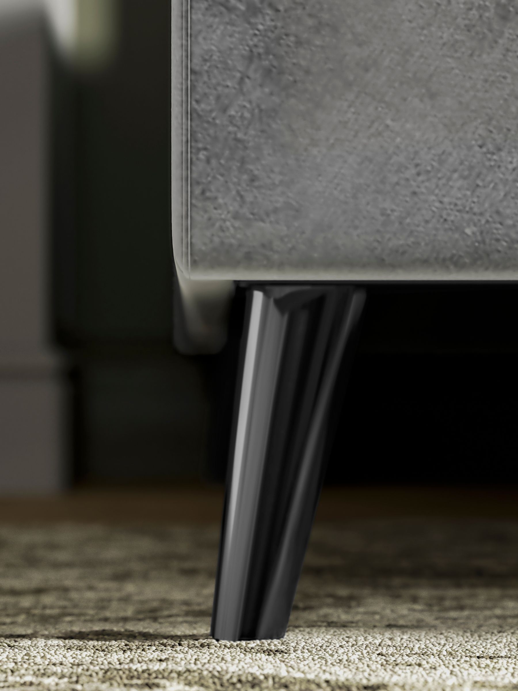 Buy Grey Steel Opulent Velvet Matson Upholstered Bed Frame from the ...