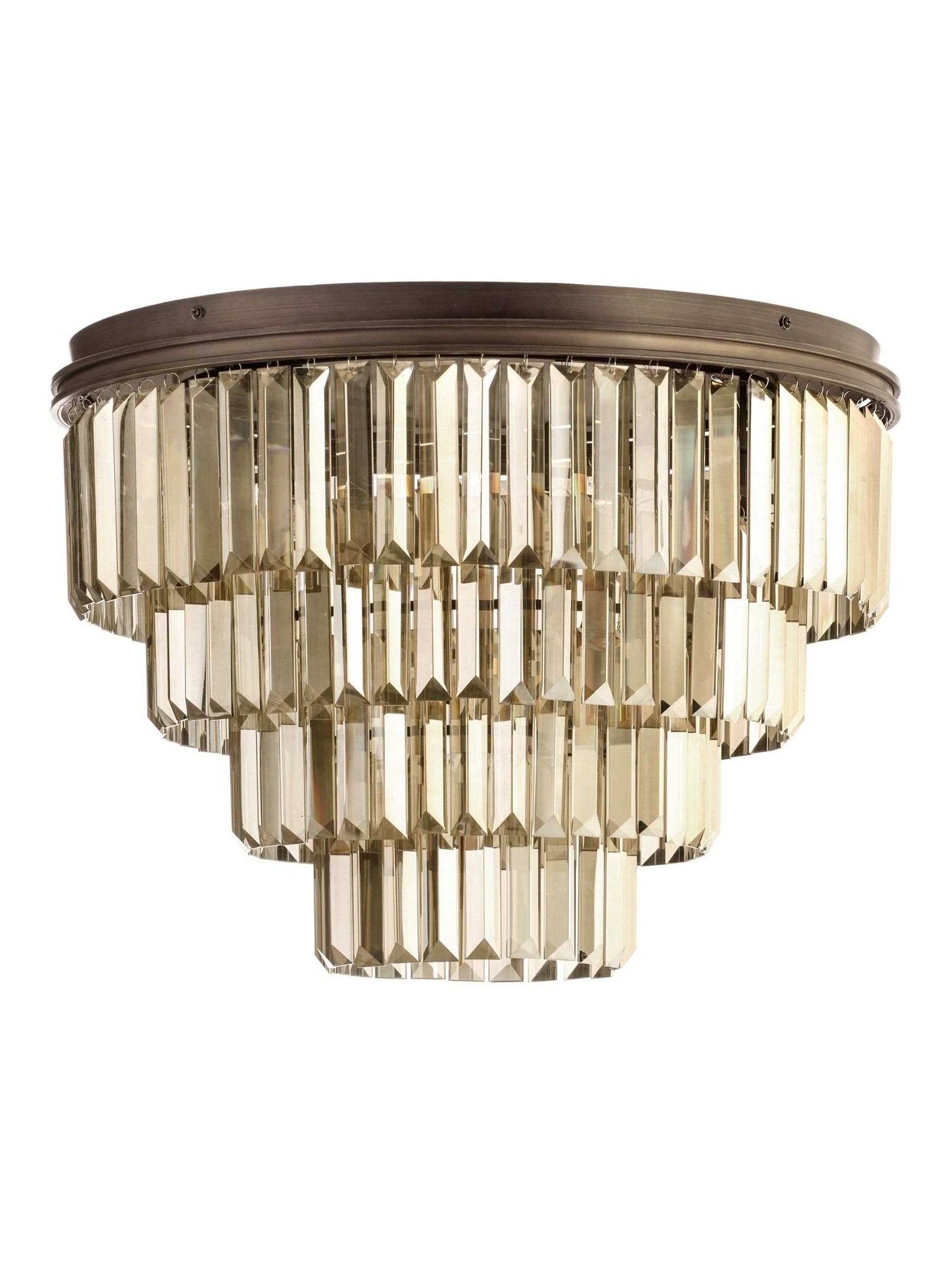 Buy Visconte by BHS Bronze Ingot Crystal Pendant Flush Ceiling Fitting ...