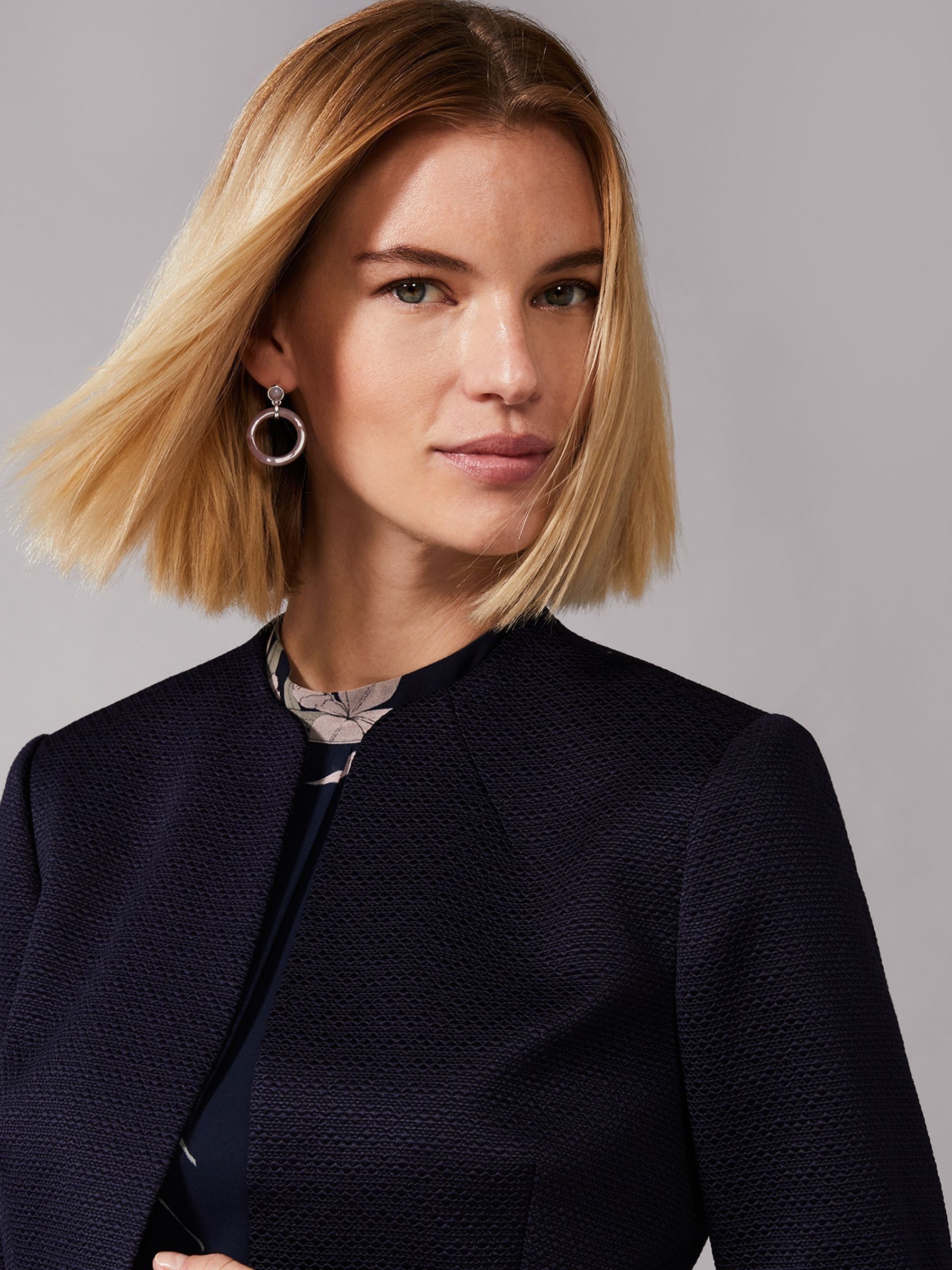 Buy Phase Eight Blue Karlee Textured Jacket from Next Ireland