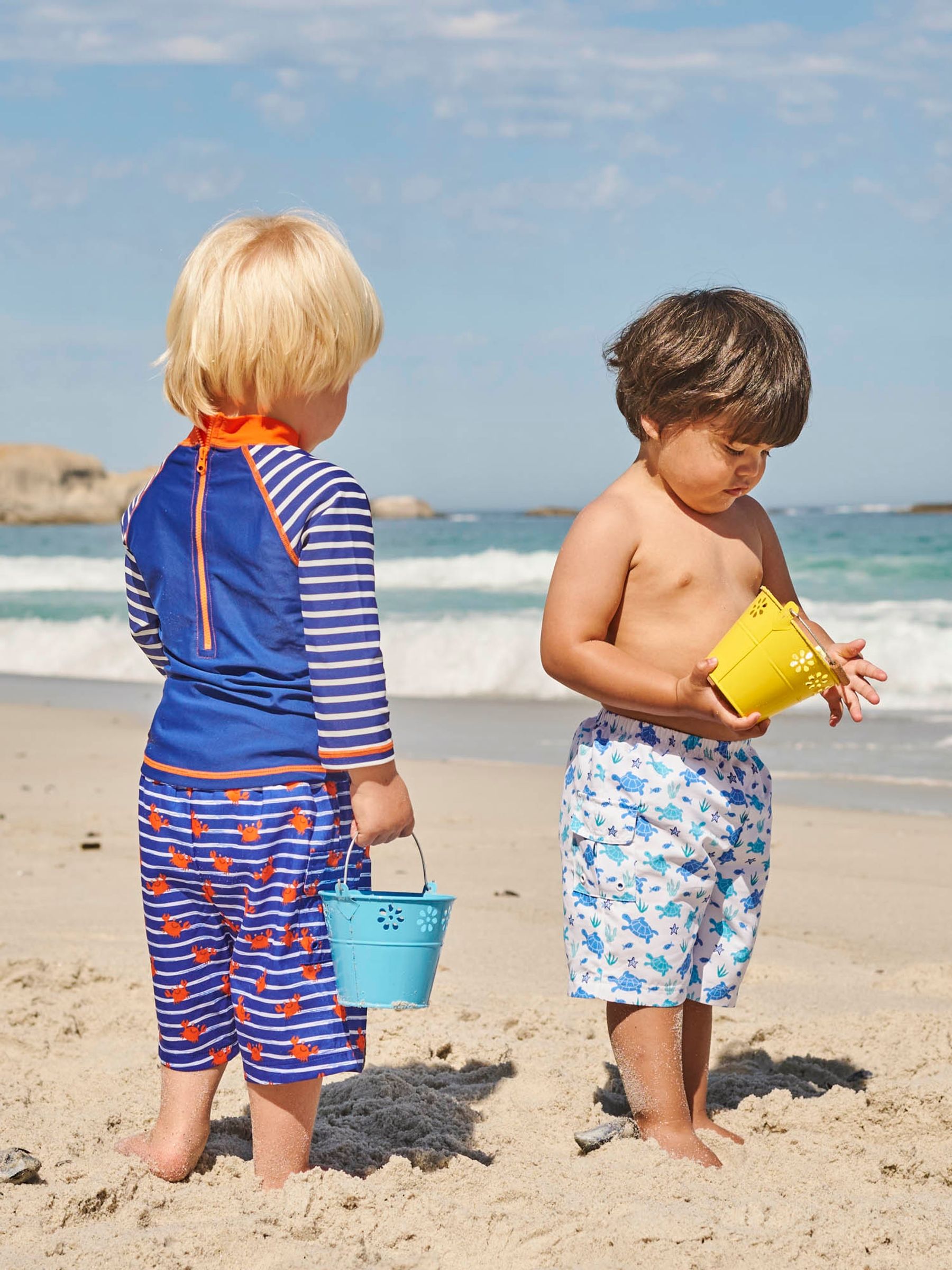 Buy JoJo Maman Bébé Blue Crab No Nappy Swim Shorts from the Next UK ...