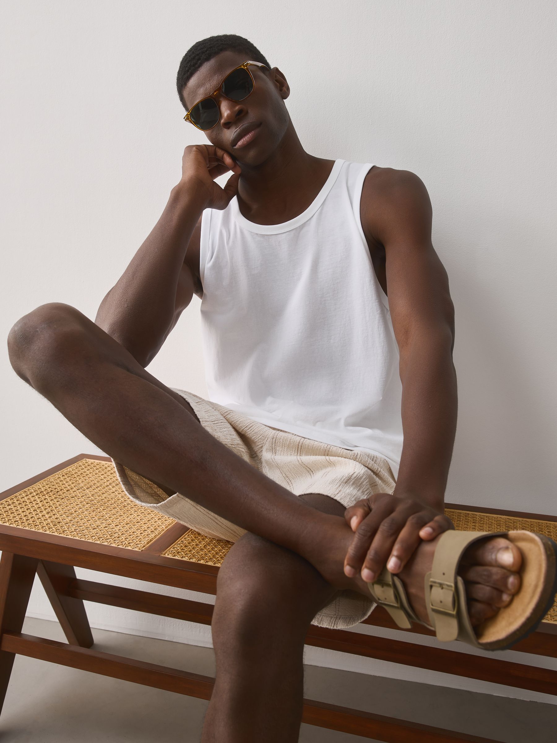 Buy White Regular Fit Vest from Next Australia