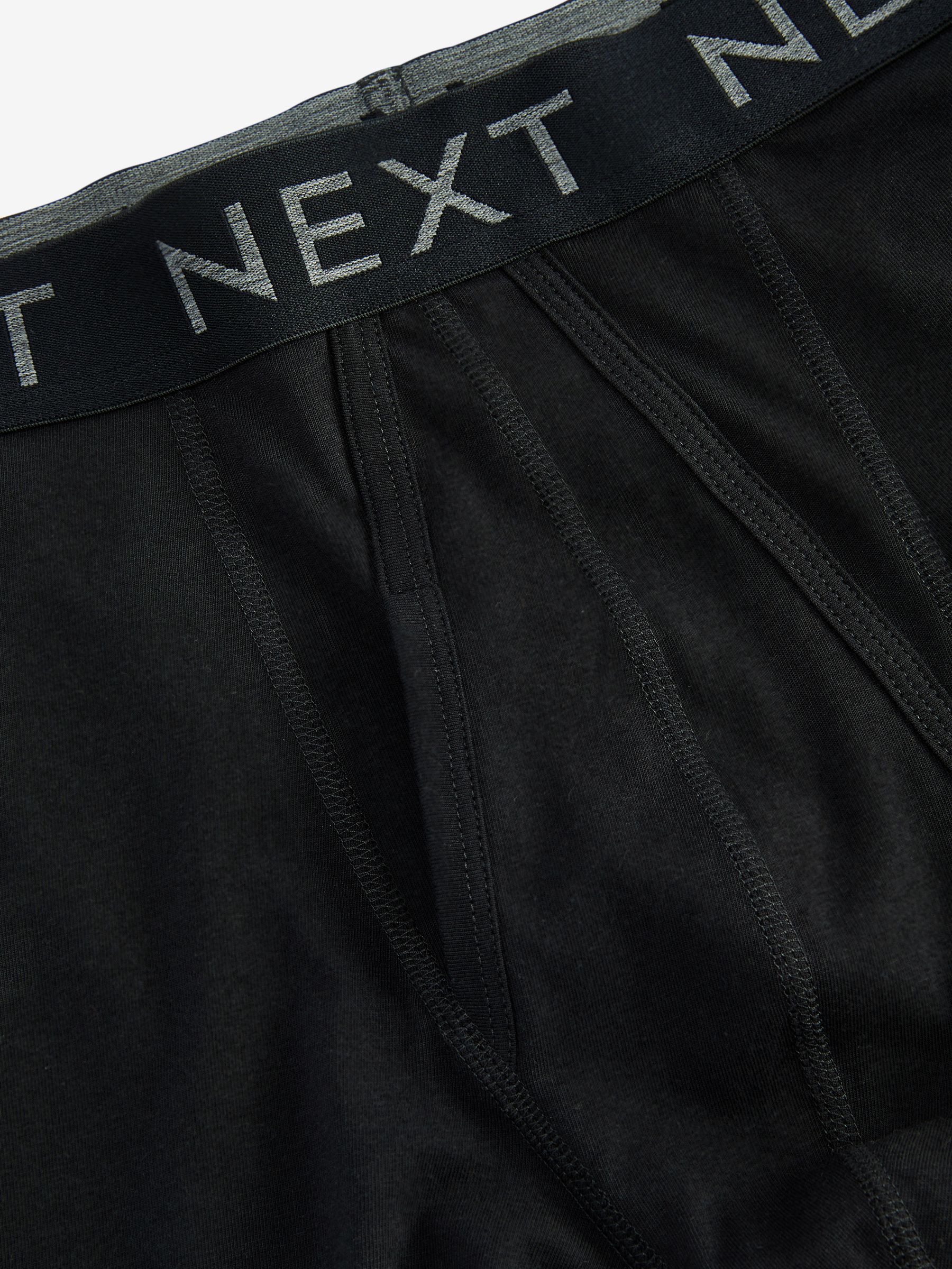 Buy Black 4 pack Sports Longer Length A-Front Boxers from the Next UK ...