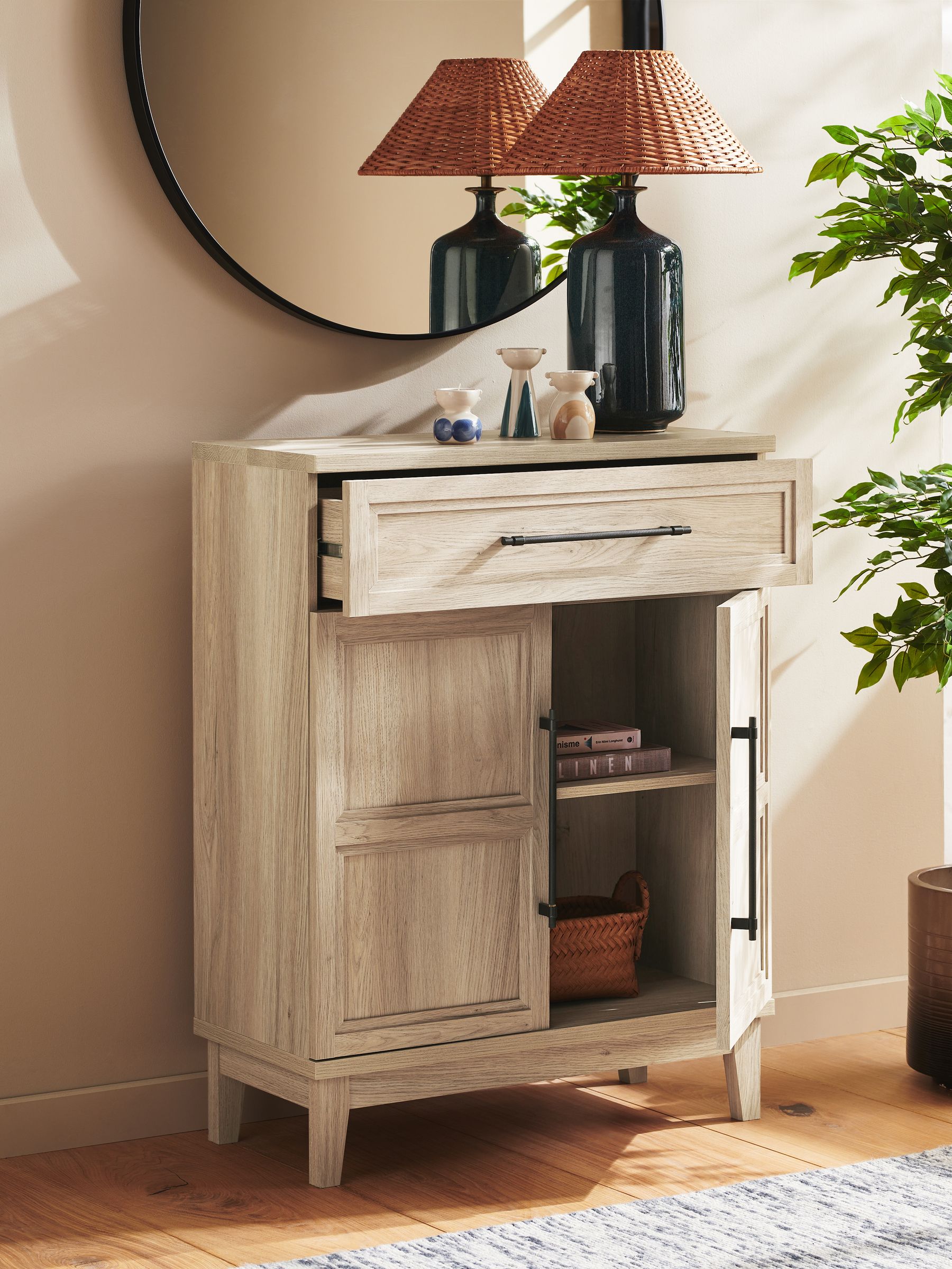 Buy Light Langton Oak Effect Small Sideboard from the Next UK online shop