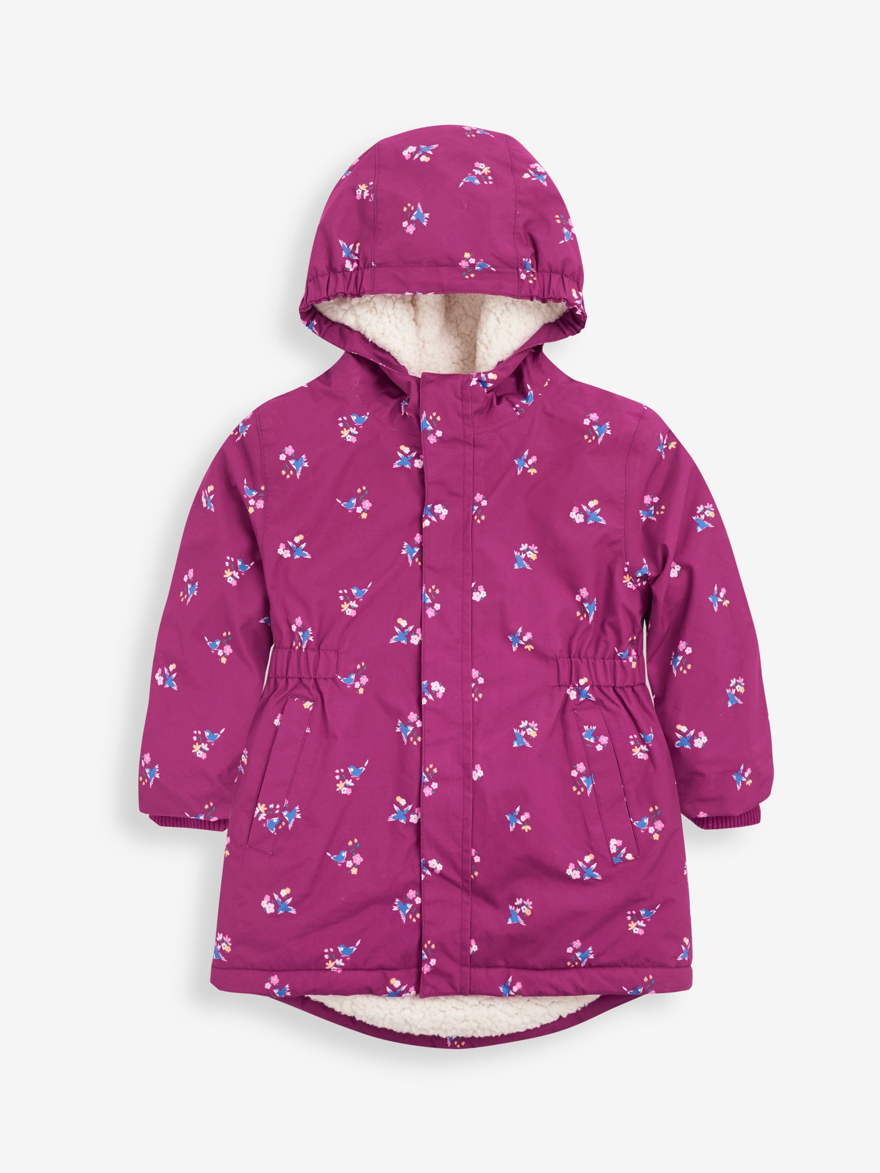 Buy JoJo Maman Bébé Berry Pink Bird Pretty Parka from the Next UK ...
