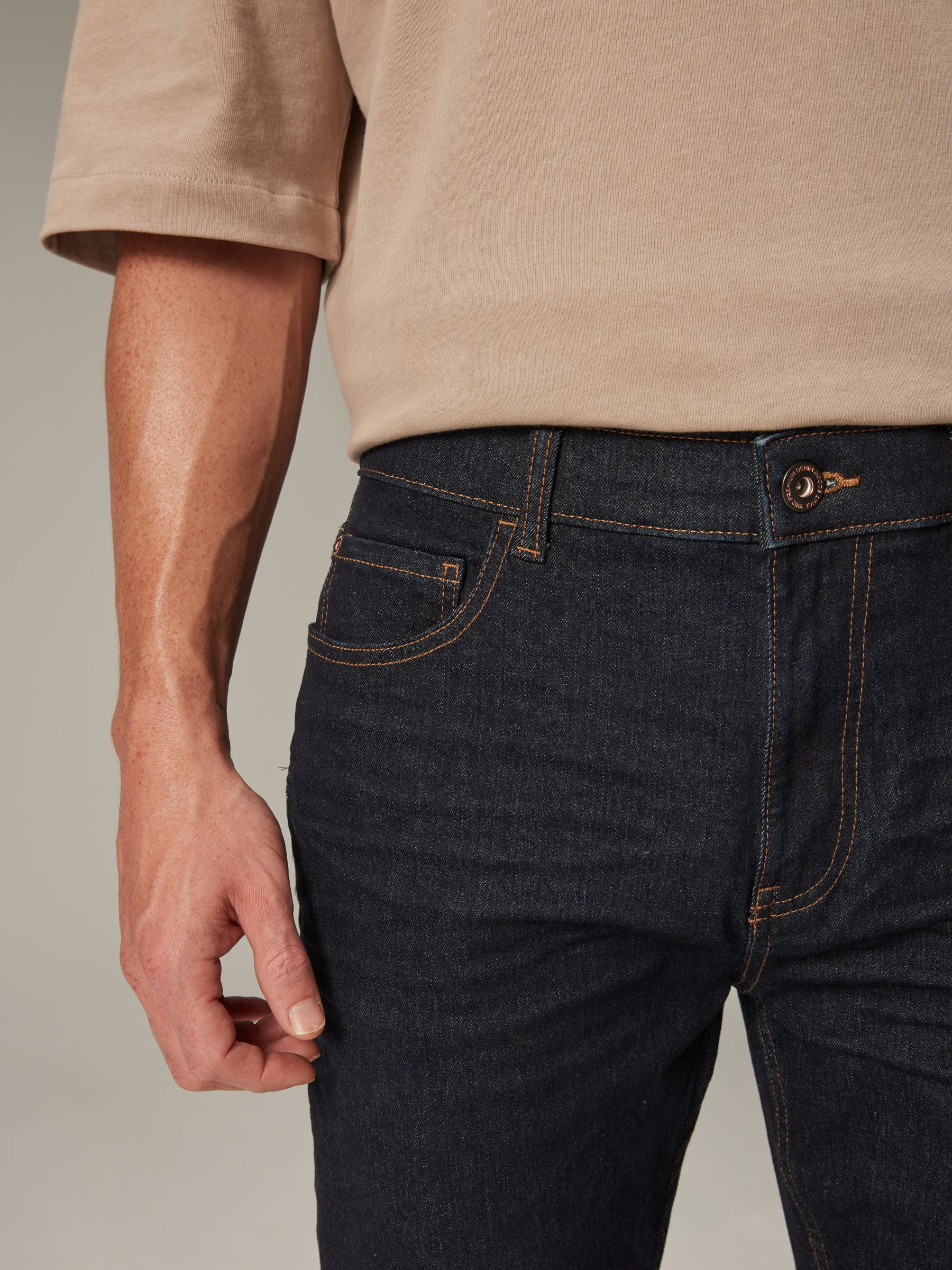 Buy Dark Blue Slim Fit Essential Stretch Jeans from the Next UK online shop