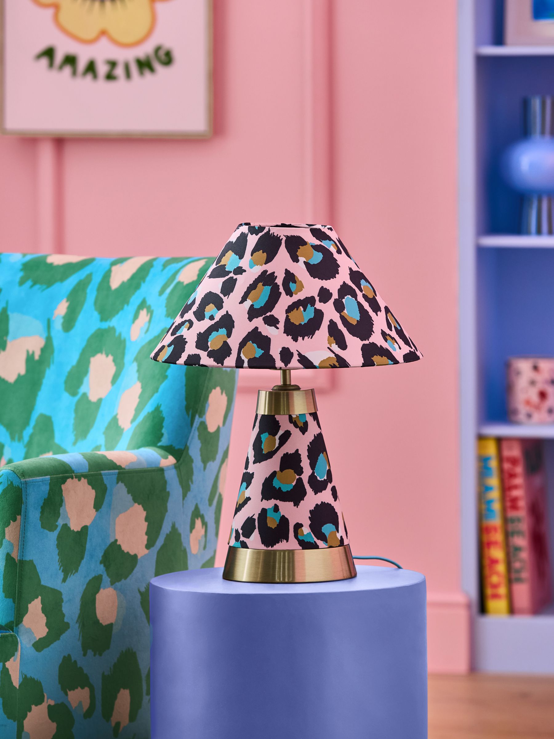 Leopard print table lamp store