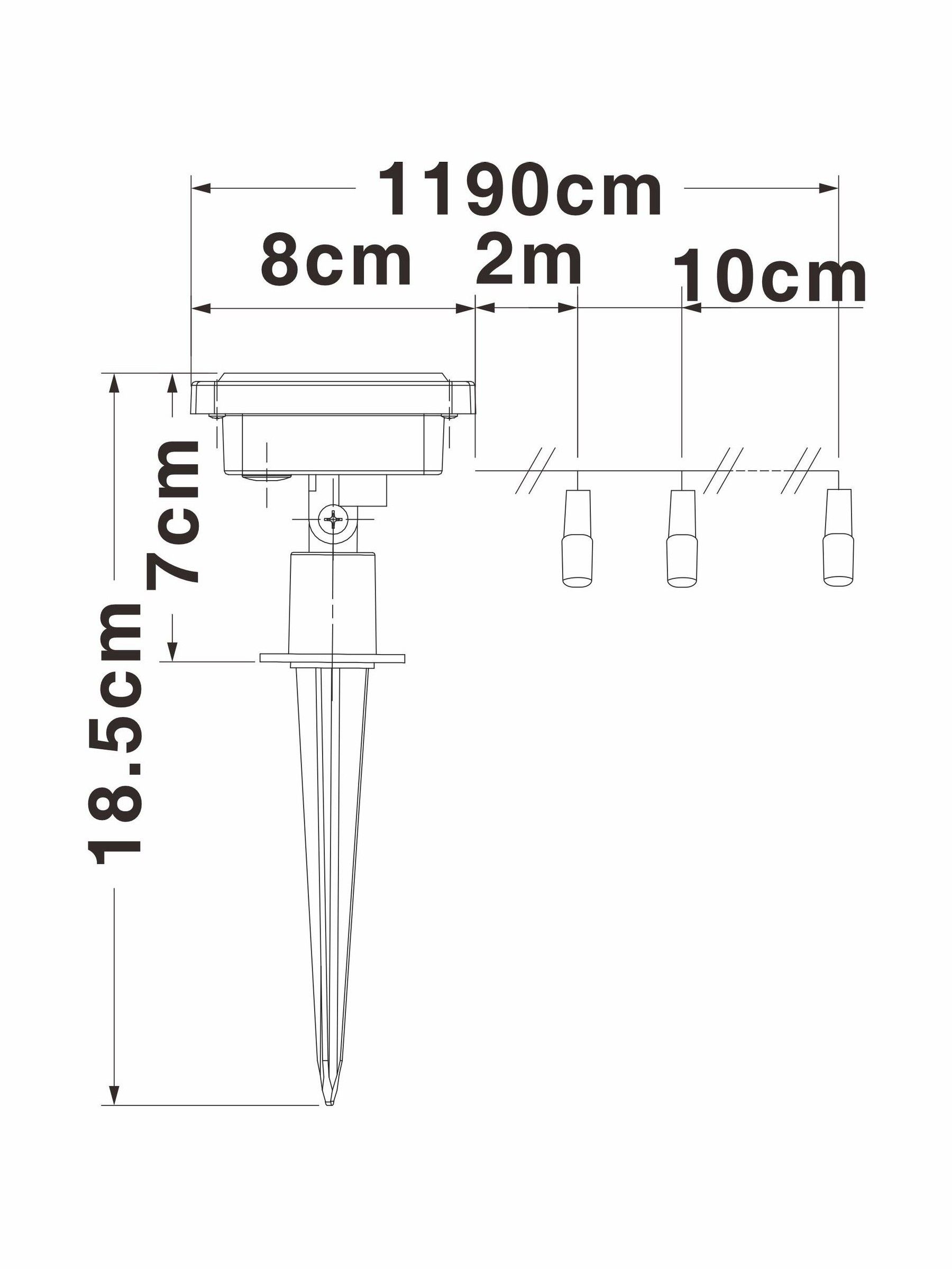 Buy Clear Solar Warm White Outdoor Line Lights 12M Set of 100 from the ...
