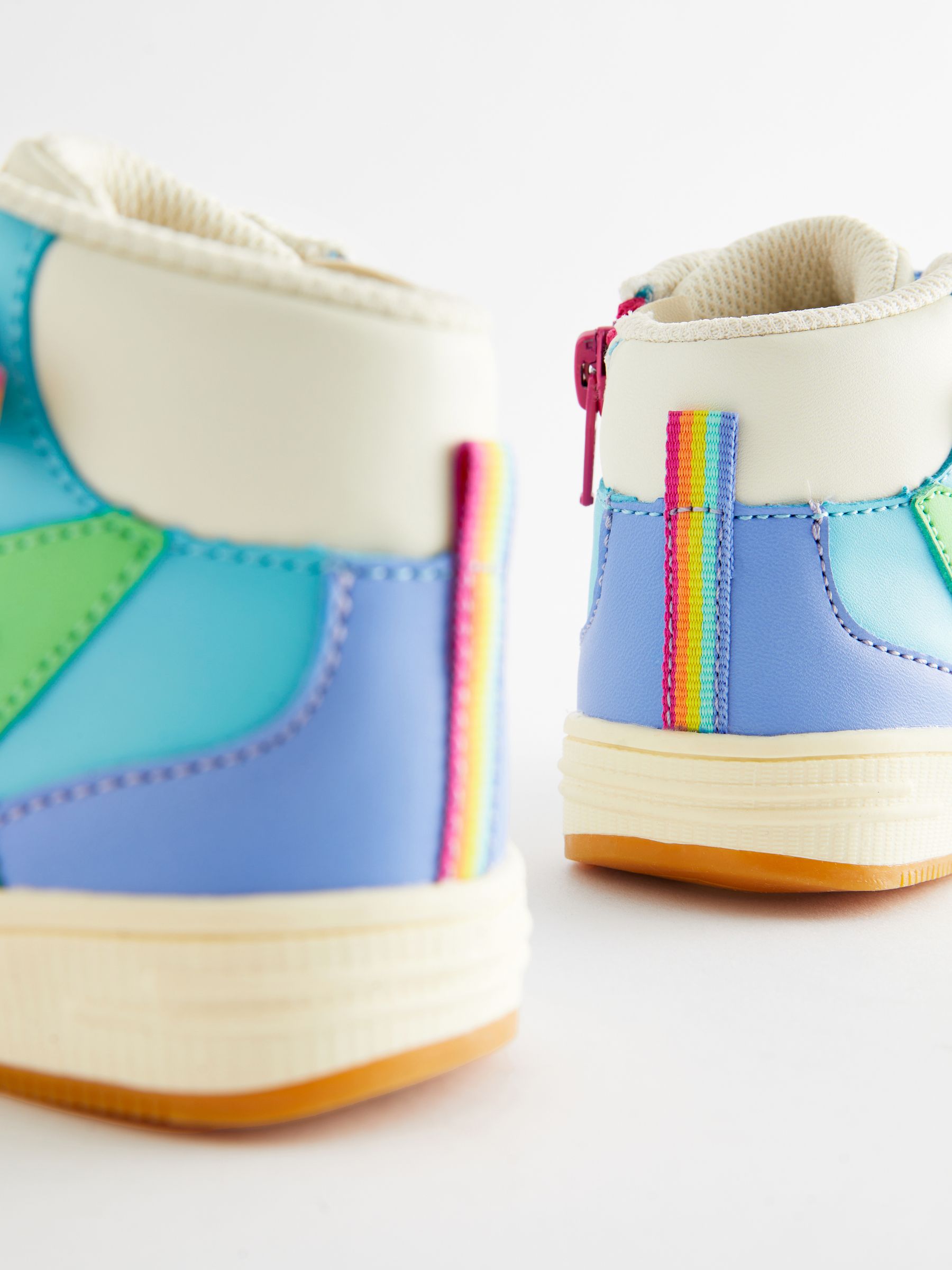 Buy Little Bird by Jools Oliver Multi Pastel Star Hi-Top Trainers from ...