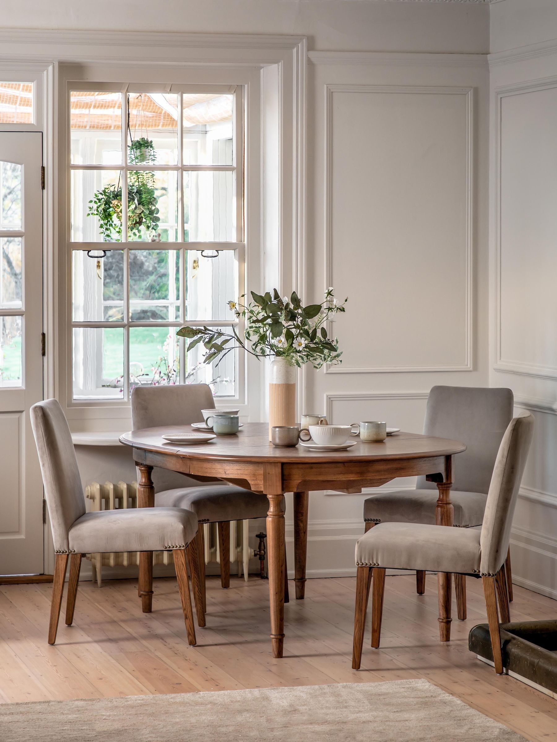 Buy Gallery Home Natural Kami Extending Round Table from the Next UK ...