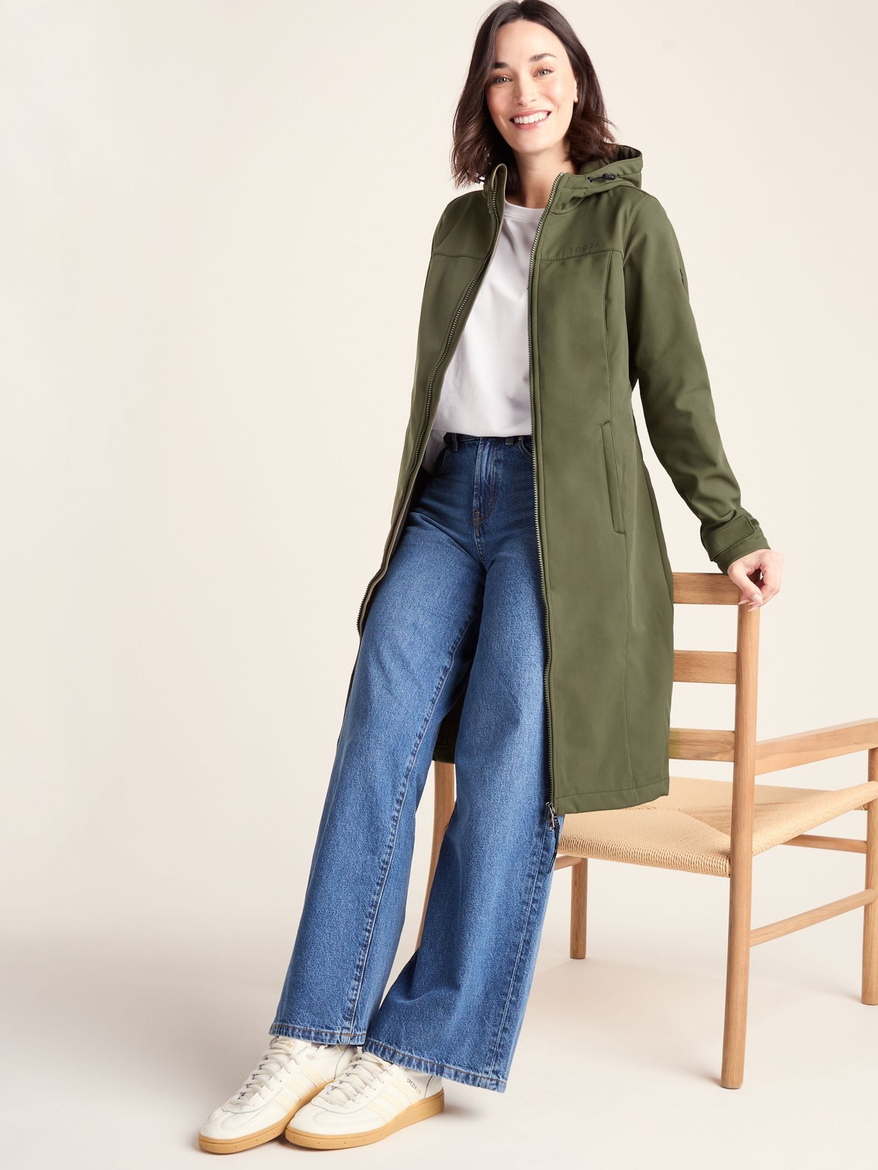 Buy Tog 24 Green Marina Long Water Resistant Softshell Jacket from the ...