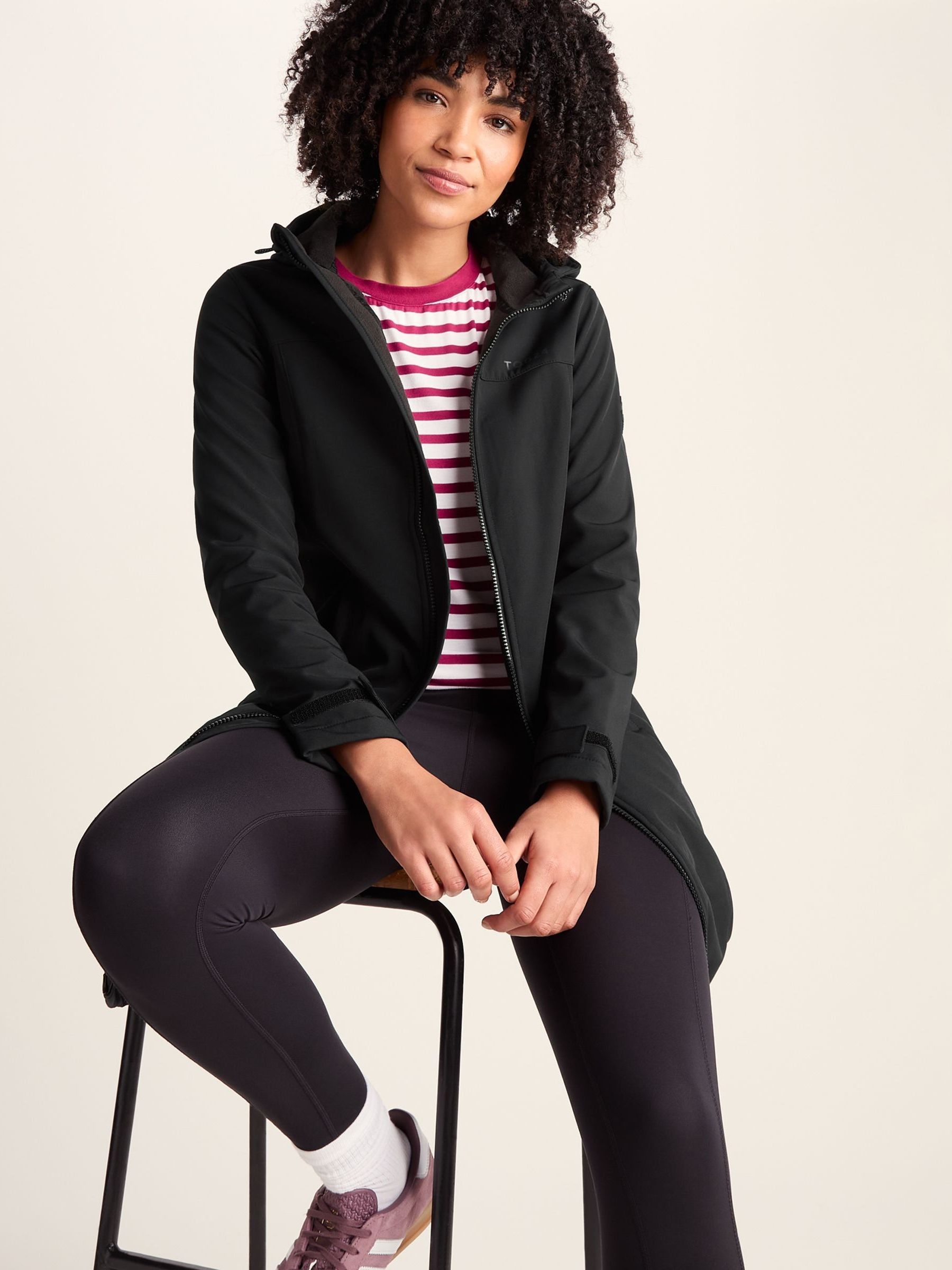 Buy Tog 24 Black Marina Long Water Resistant Softshell Jacket from the ...