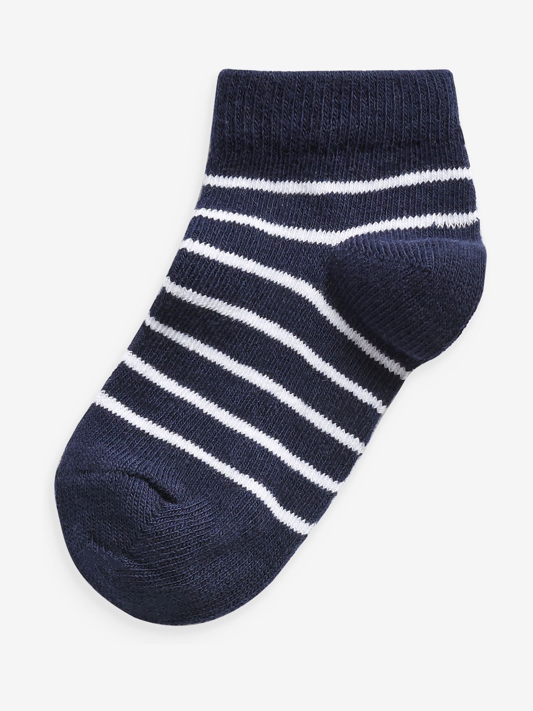 Buy Blue Cotton Rich Trainer Socks 7 Pack from Next Australia
