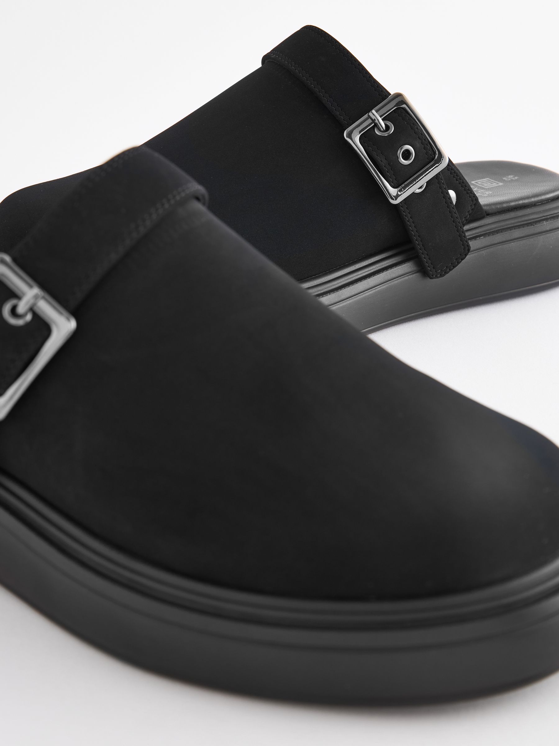Buy Black Forever Comfort® Sling Back Buckle Clogs from the Next UK ...