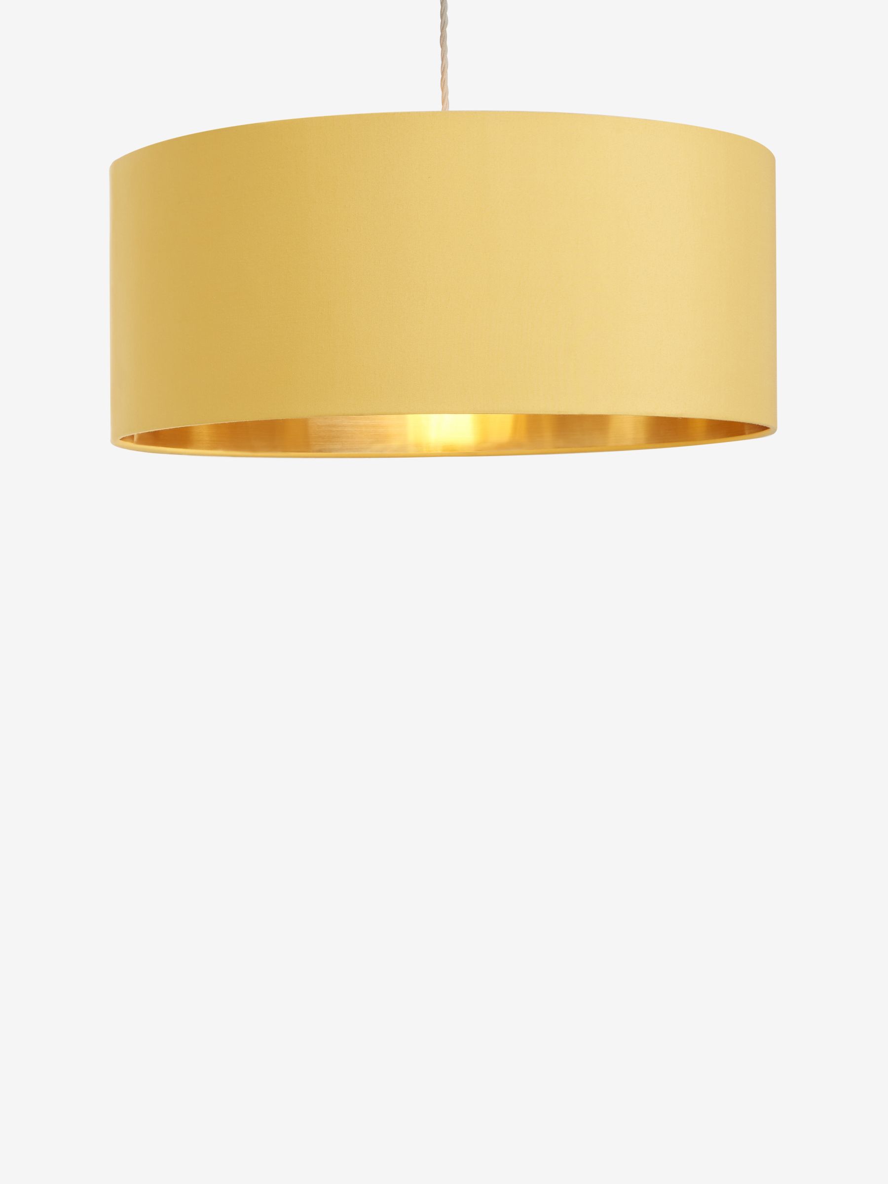 Buy Ochre Yellow Rico Easy Fit Shade Drum Ceiling Light from the Next ...