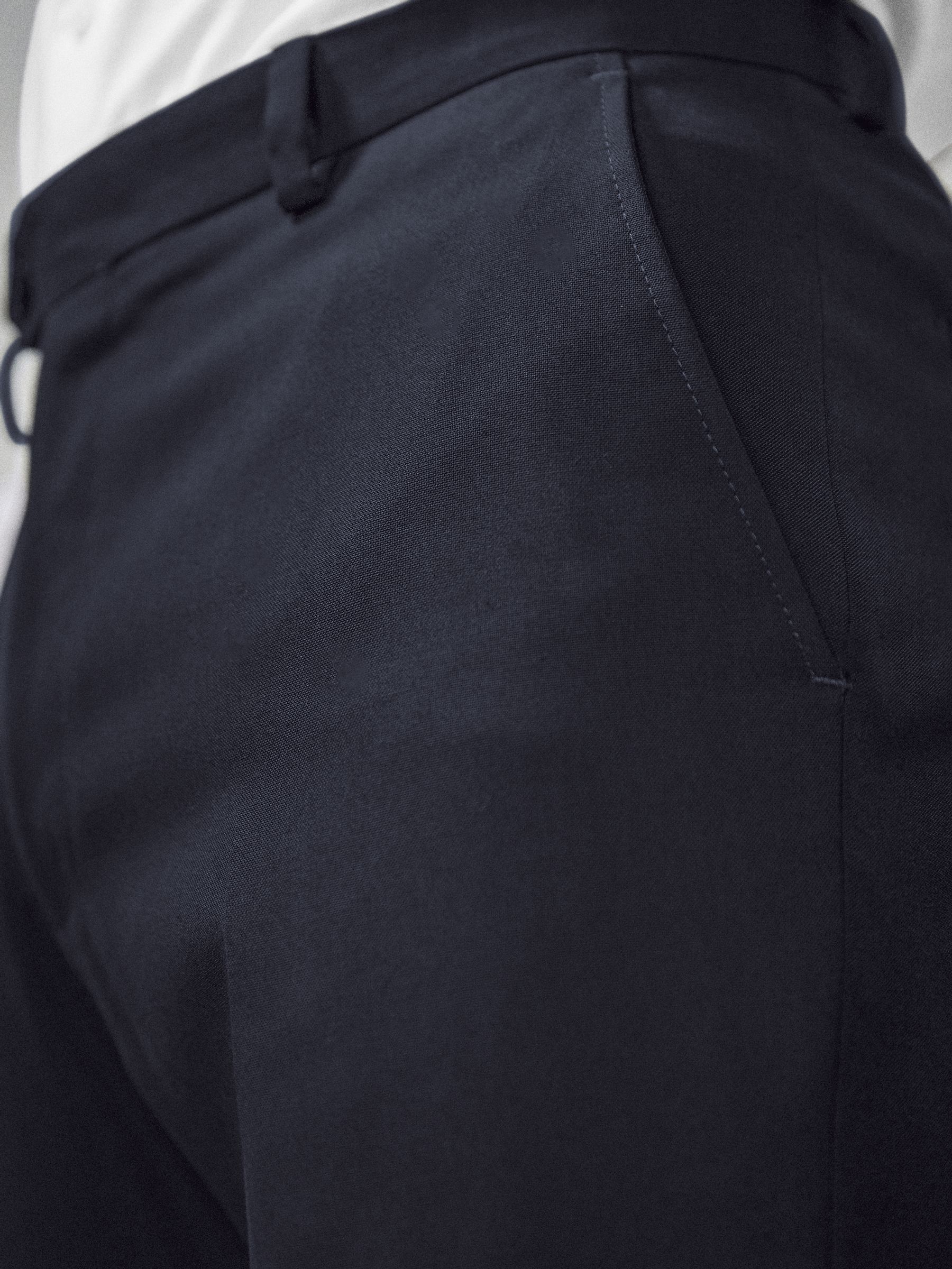 Buy Navy Blue Skinny Fit Suit Trousers from the Next UK online shop