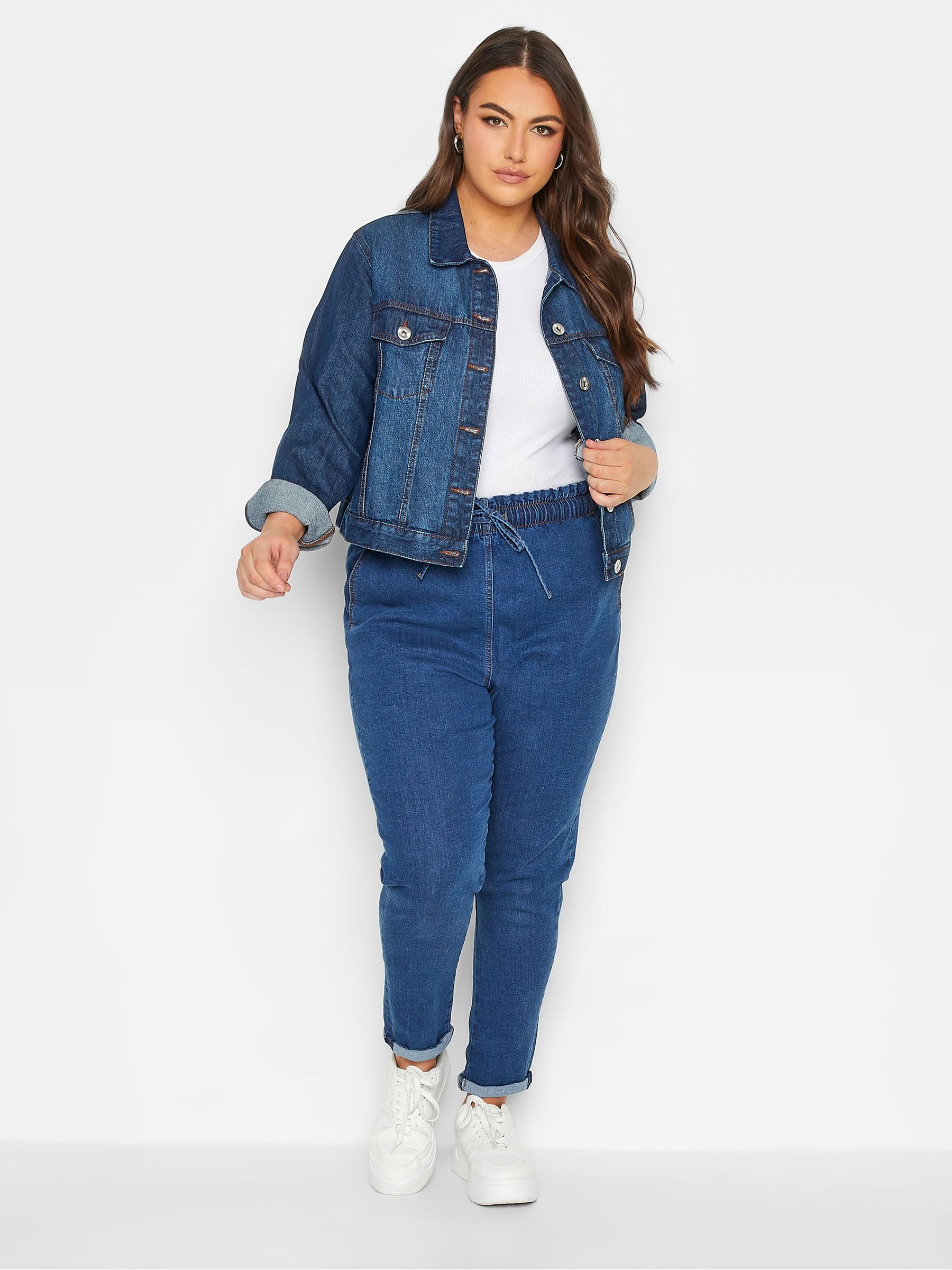 Buy Yours Curve Blue 100% Cotton Classic Denim Jacket from the Next UK ...
