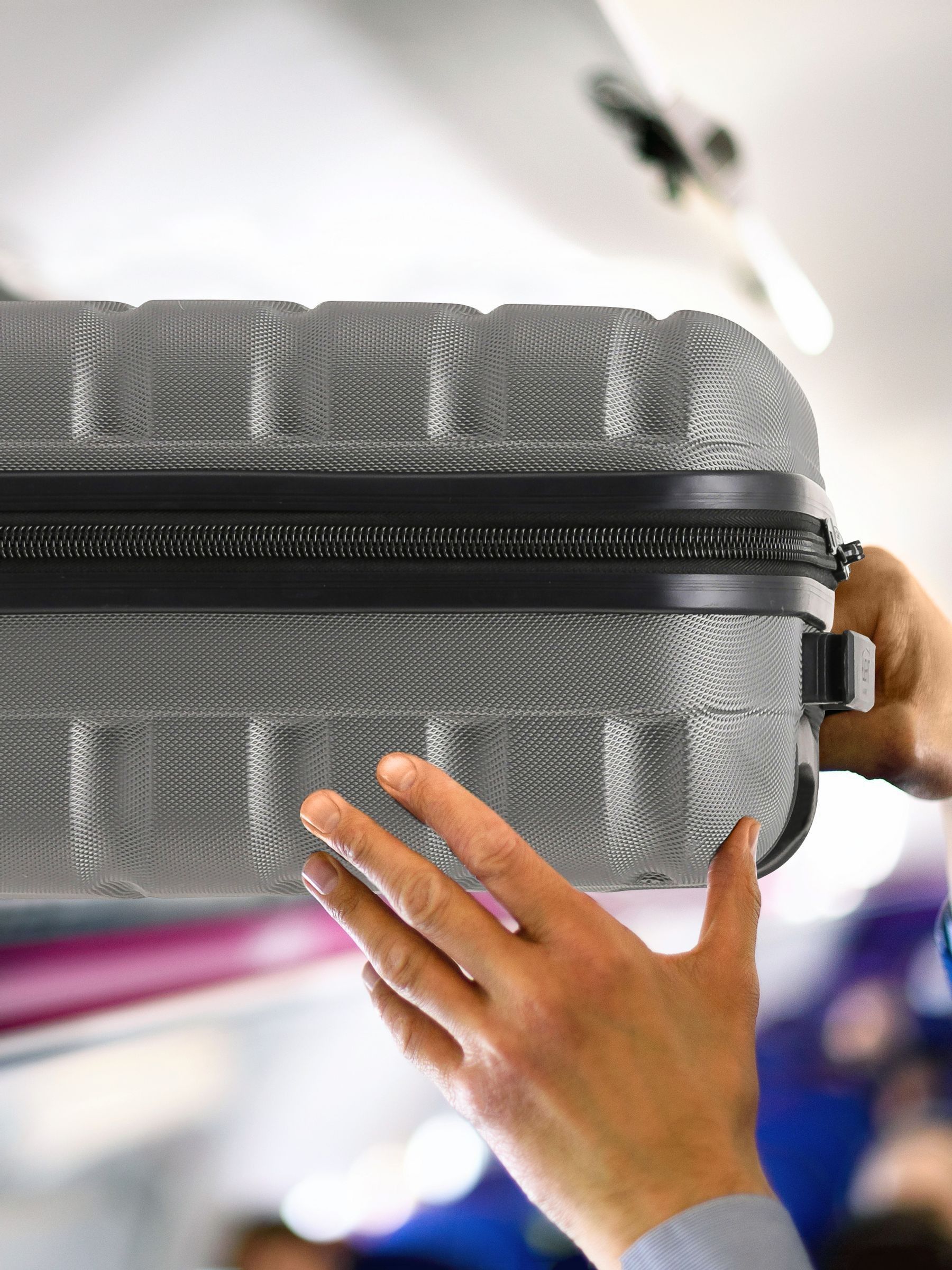 Buy Flight Knight Gray 45x36x20cm EasyJet Underseat 2 Wheel ABS Hard ...