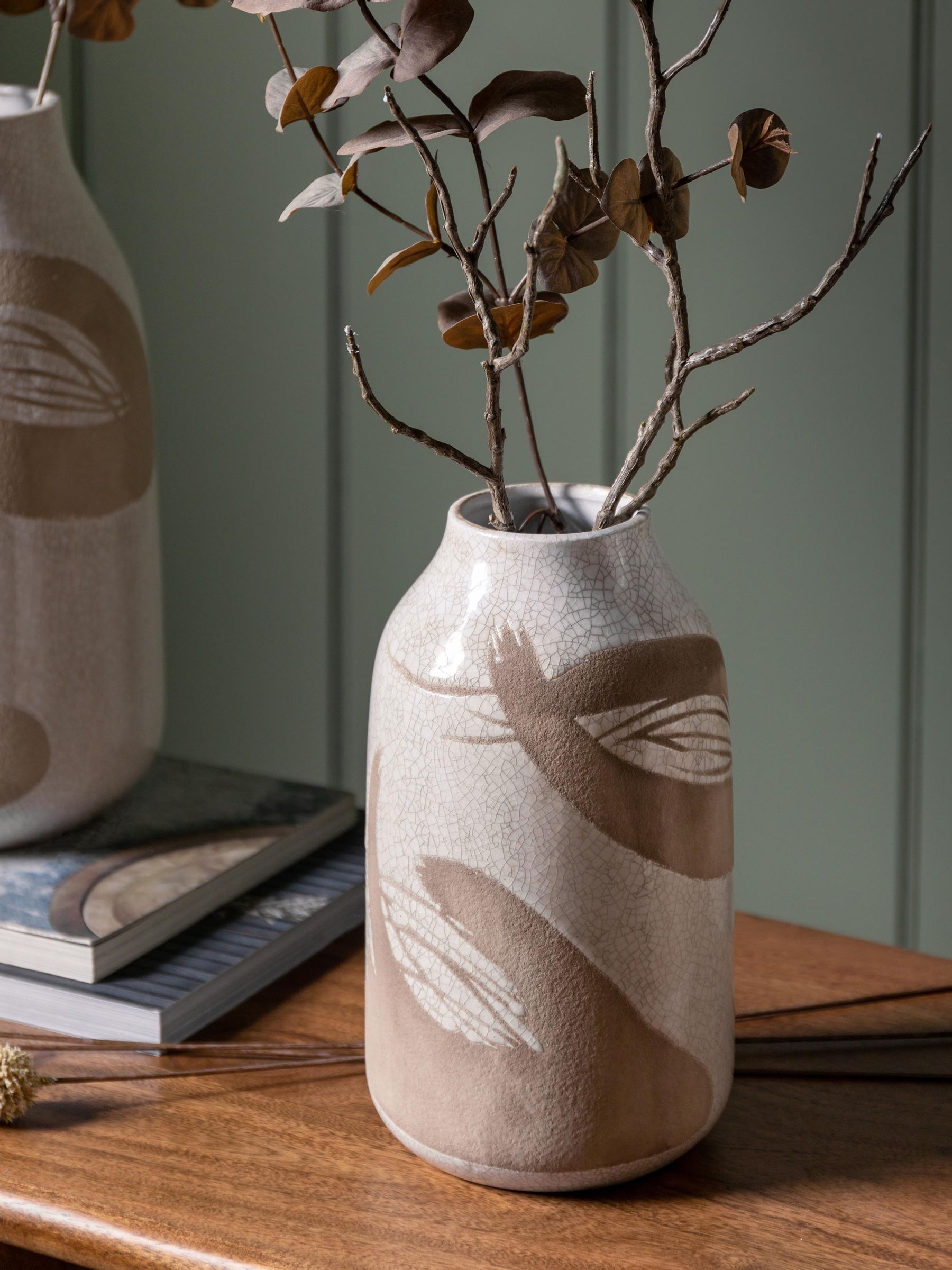 Buy Gallery Home Brown Reactive Taft Small Vase from the Next UK online ...