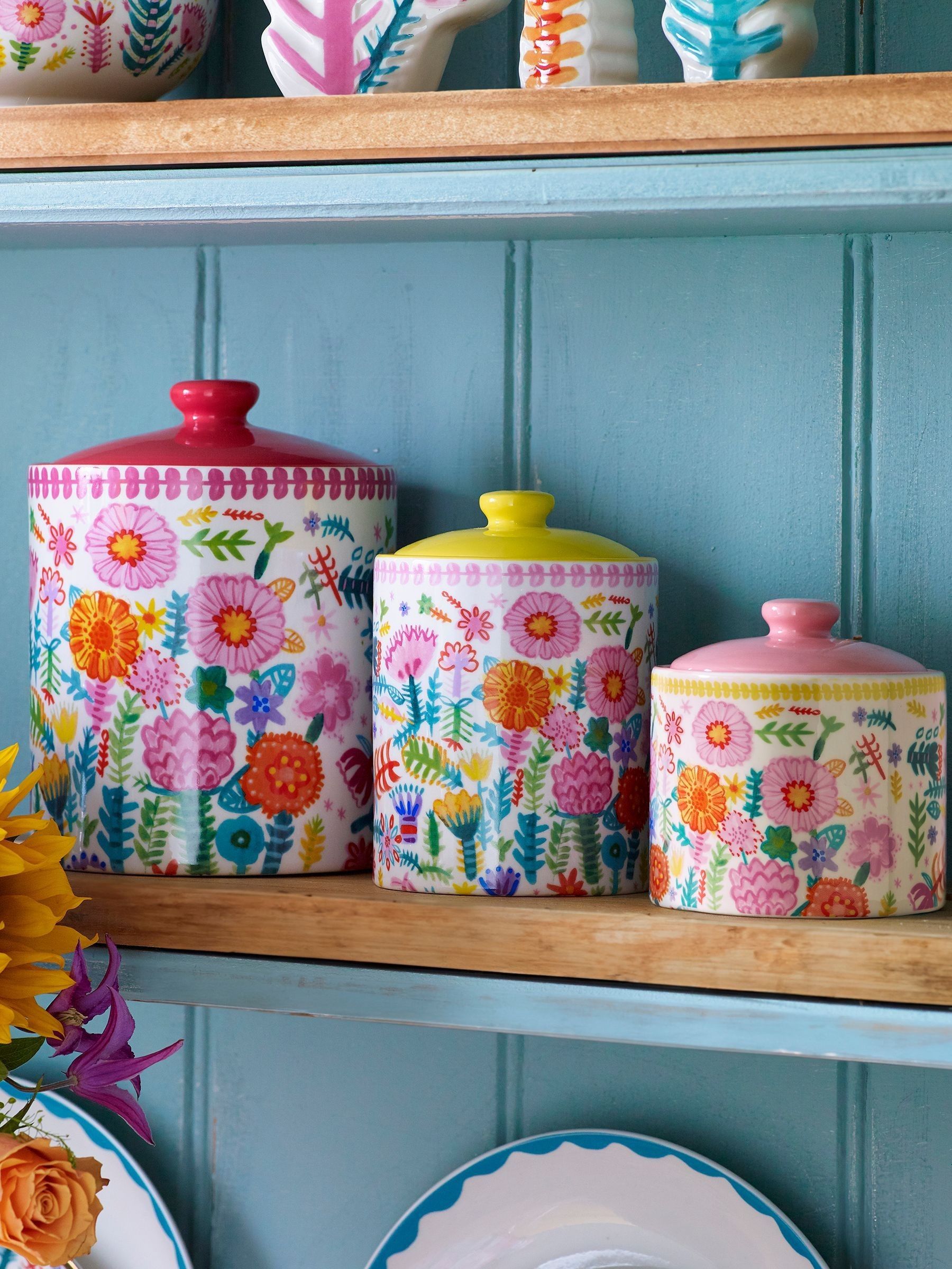 Buy Lucy Tiffney Floral Small Storage Jar from the Next UK online shop