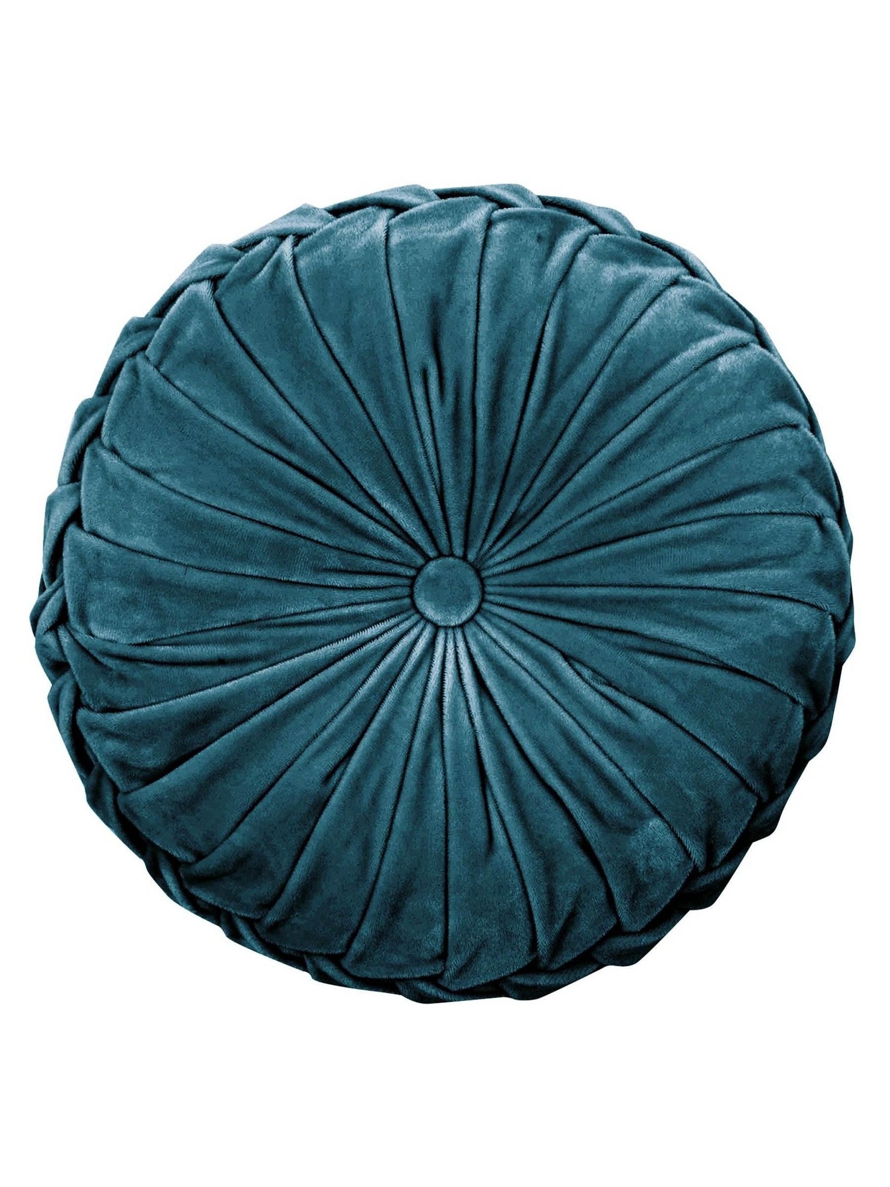 Buy Laura Ashley Blue Velvet Seaspray Round Rosanna Cushion from the ...