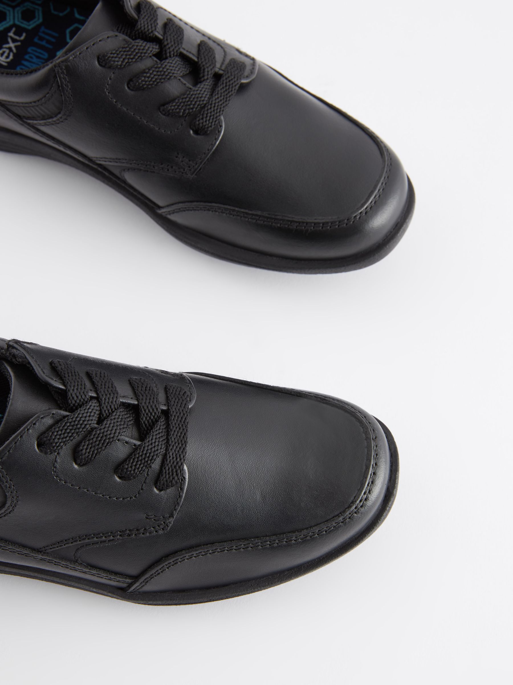 Buy Black Standard Fit (F) School Leather Lace-Up Shoes from the Next ...
