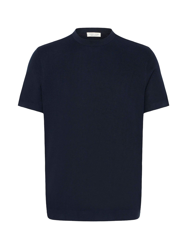 Buy Casual Friday Blue Hitra Short Sleeve High Neck T-Shirt from the ...
