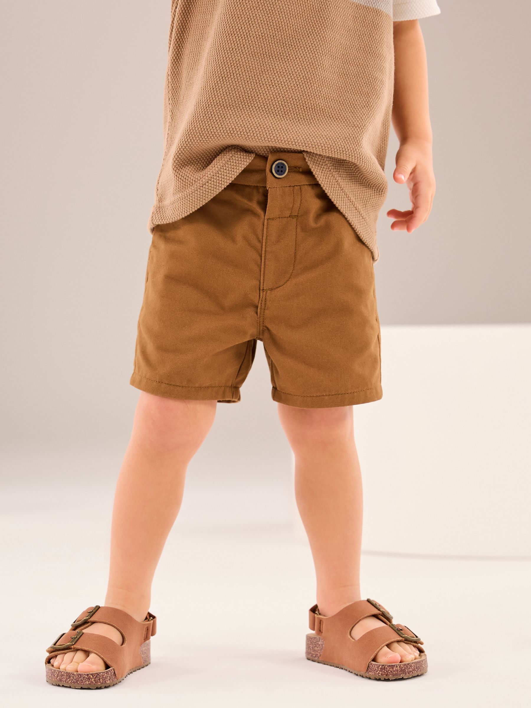 Buy Tan Brown Chino Shorts (3mths-7yrs) from Next Hong Kong