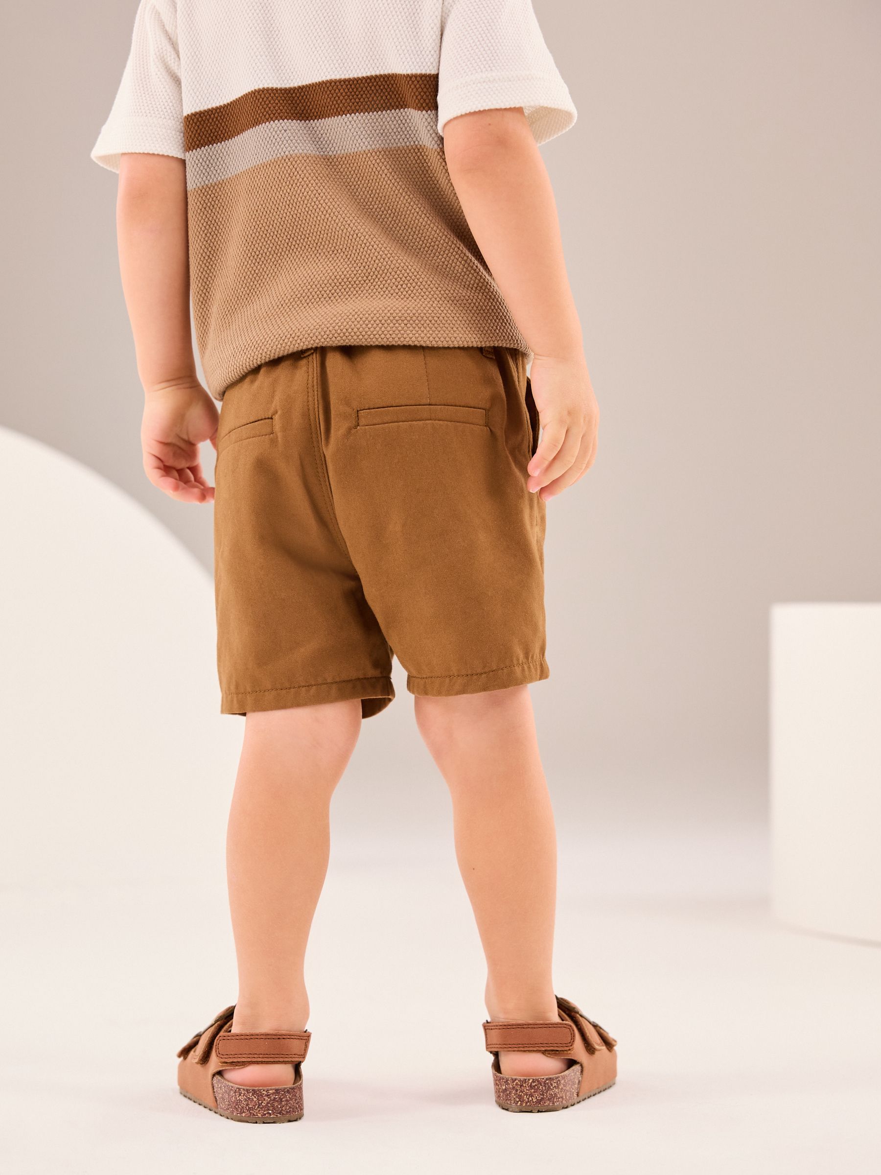 Buy Tan Brown Chino Shorts (3mths-7yrs) from Next Australia