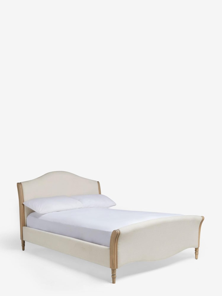 Buy Laura Ashley Natural Sarsden Wooden And Upholstery Bed from the ...